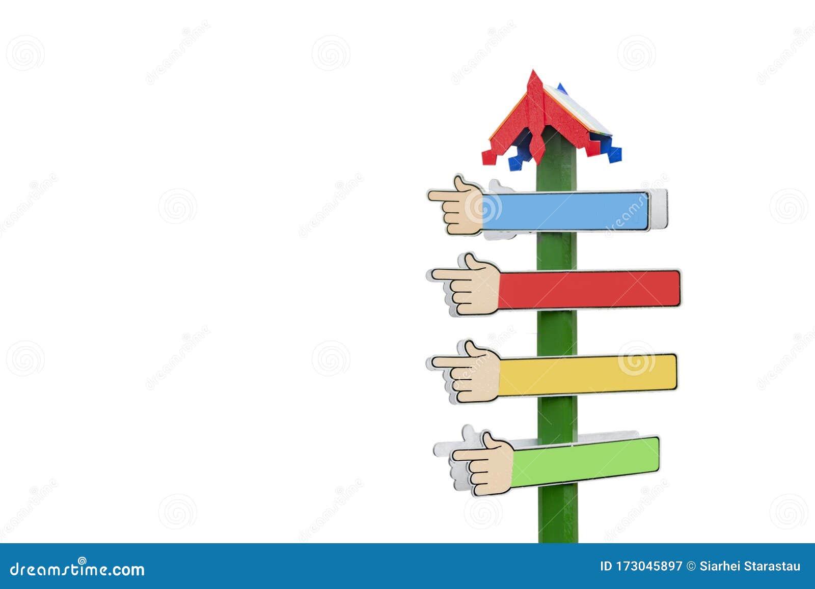 Signs of Pointers in Different Directions in the Form of a Hand Stock ...