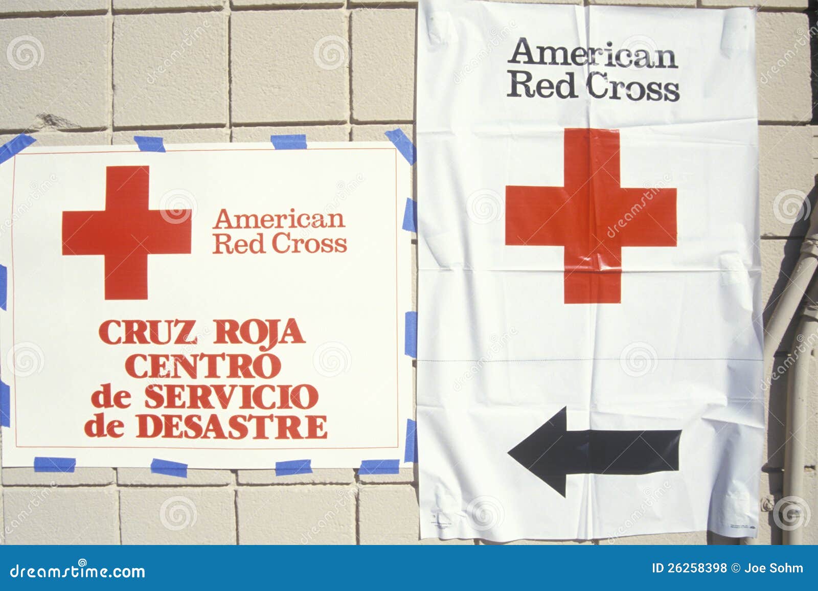 Signs Pointing To the American Red Cross Editorial Stock Photo - Image ...