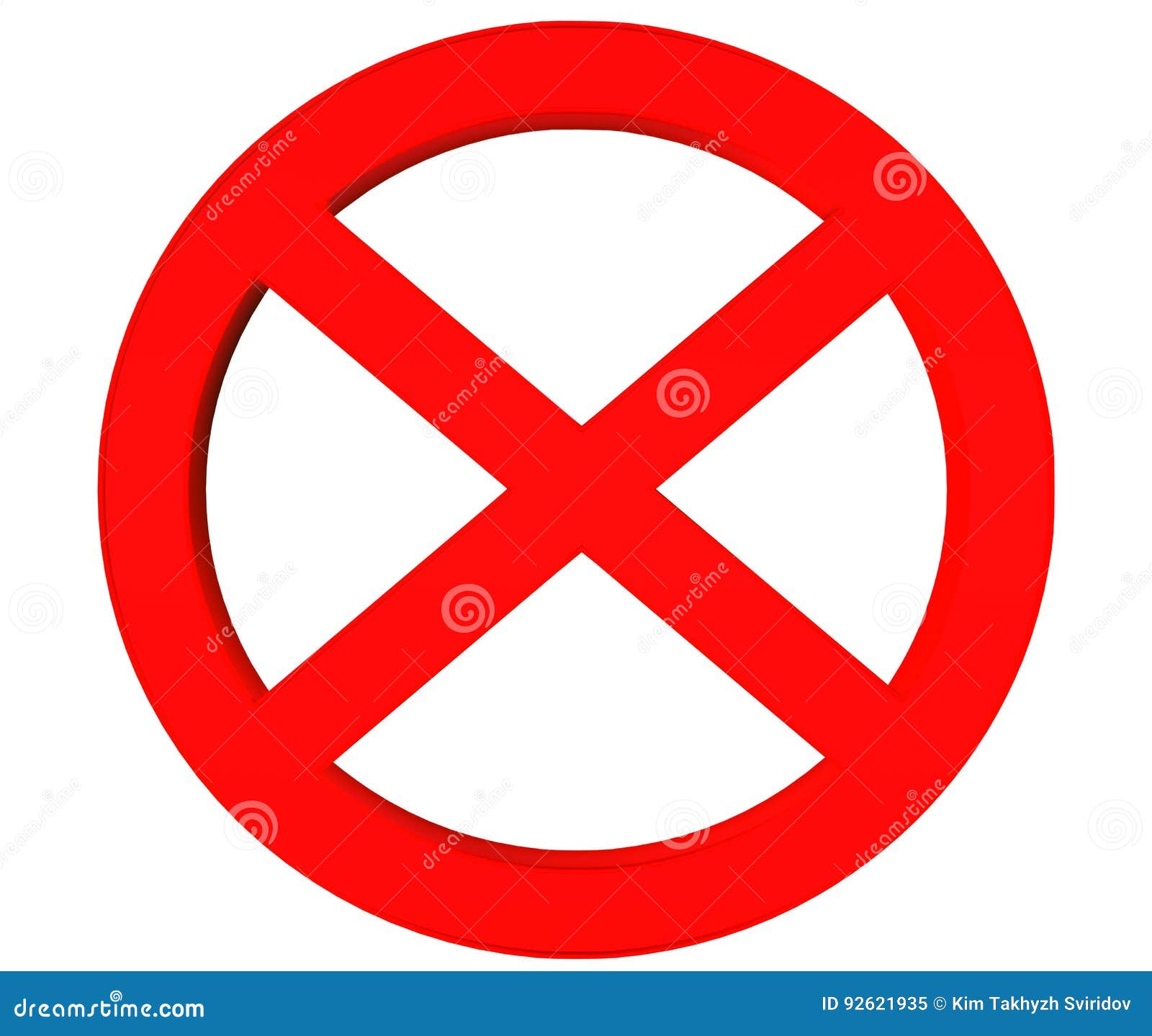 Signs of Prohibition Symbols on White Background Stock Illustration ...
