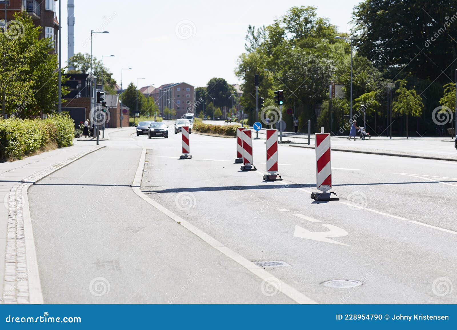 Signs on the Road in Traffic in Denmark Stock Photo - Image of traffic ...