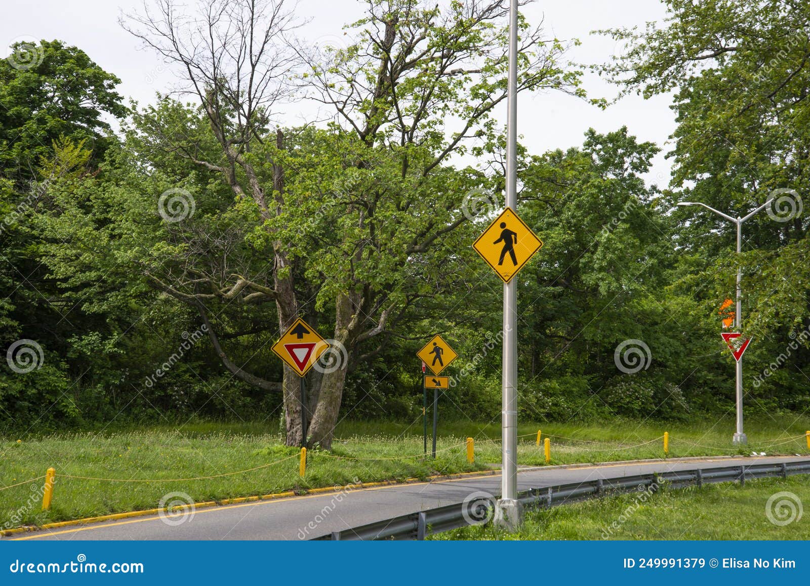 Signs on the road stock image. Image of regulations - 249991379
