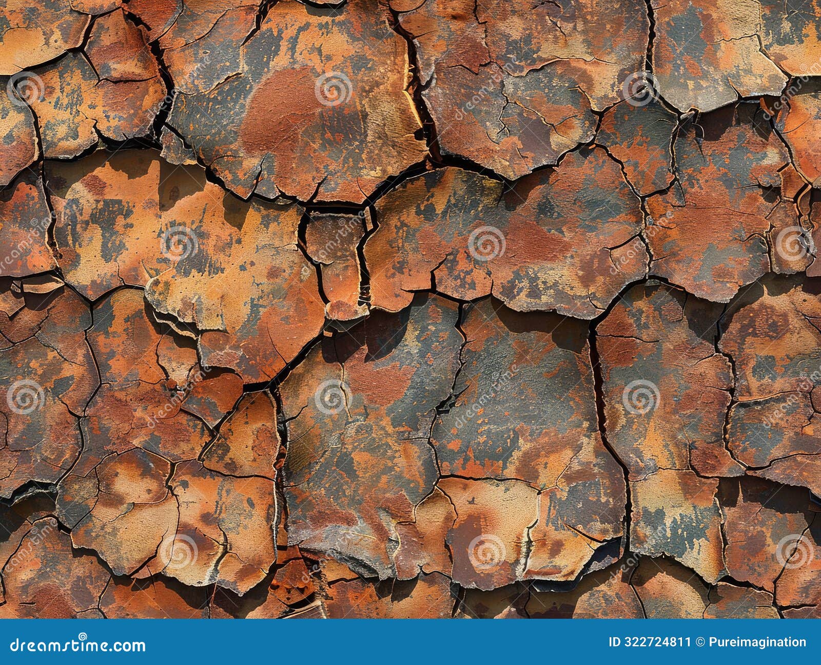 Signs of Rust and Deterioration Evident on Worn Metal Surface Stock ...
