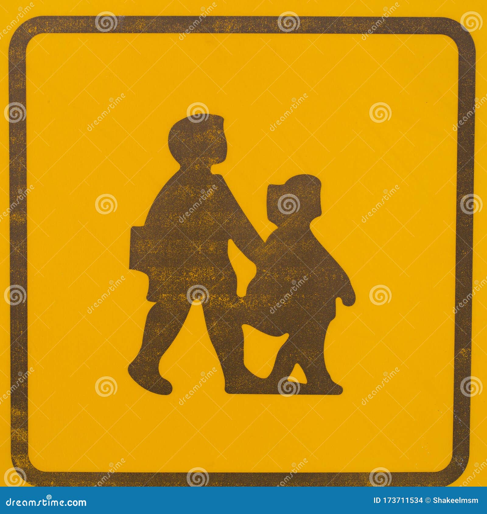 Signs on a School Bus for Kids Safety Stock Photo - Image of children ...