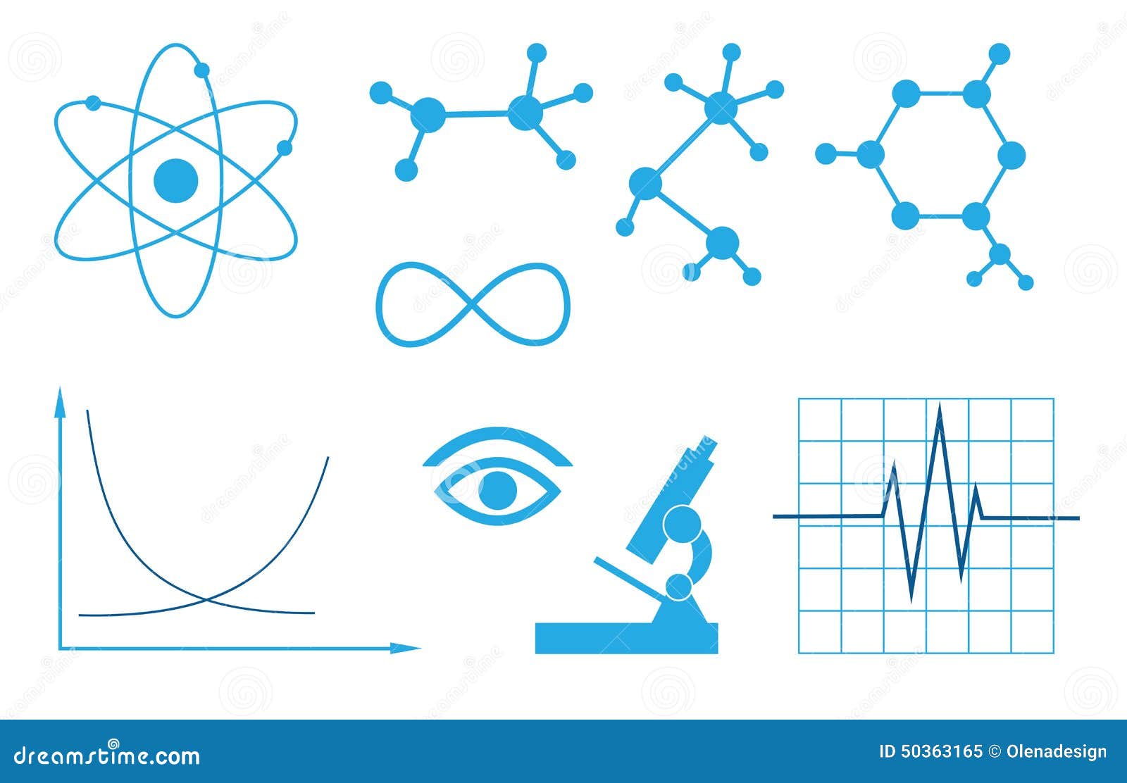 Vector Signs of Science - Set Stock Vector - Illustration of element ...