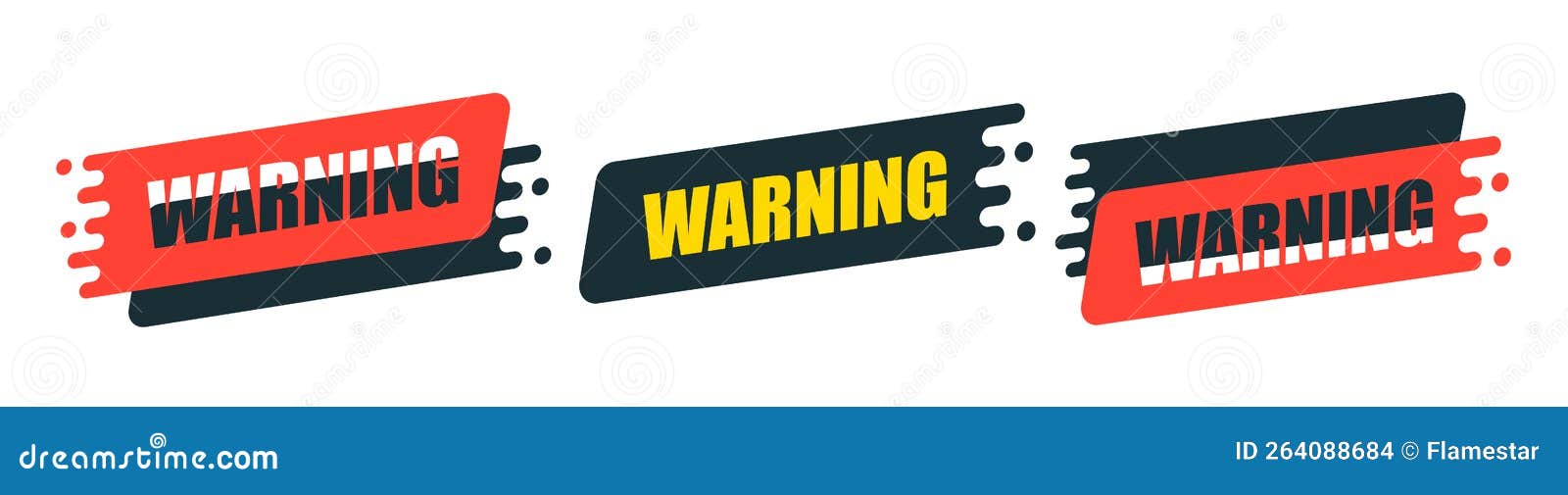 Signs Set Warning of the Danger. Warning Tag Stock Vector ...