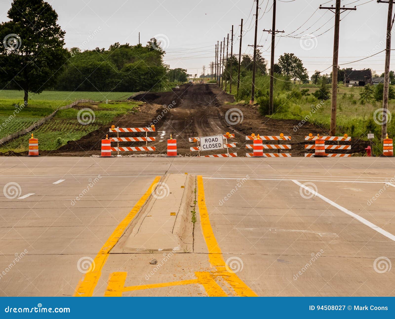 Signs are Still There but the Road is Gone Stock Image - Image of ...