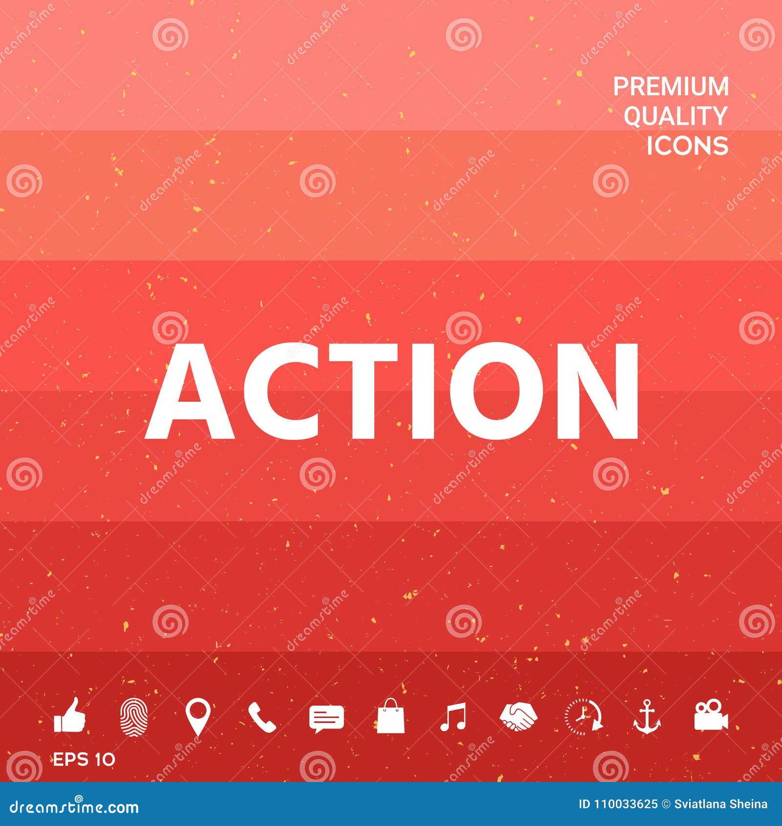 Action button symbol stock vector. Illustration of word - 110033625