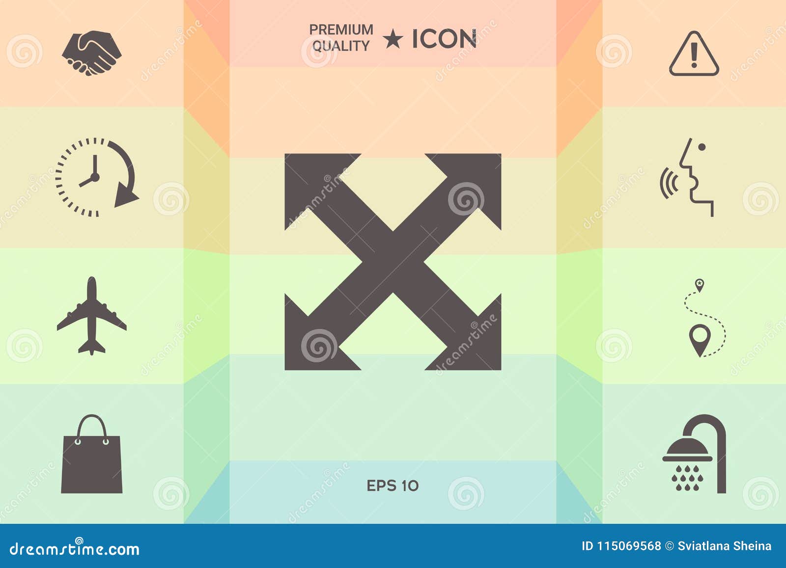 Extend, Resize, Enlarge Icon Stock Vector - Illustration of internet ...
