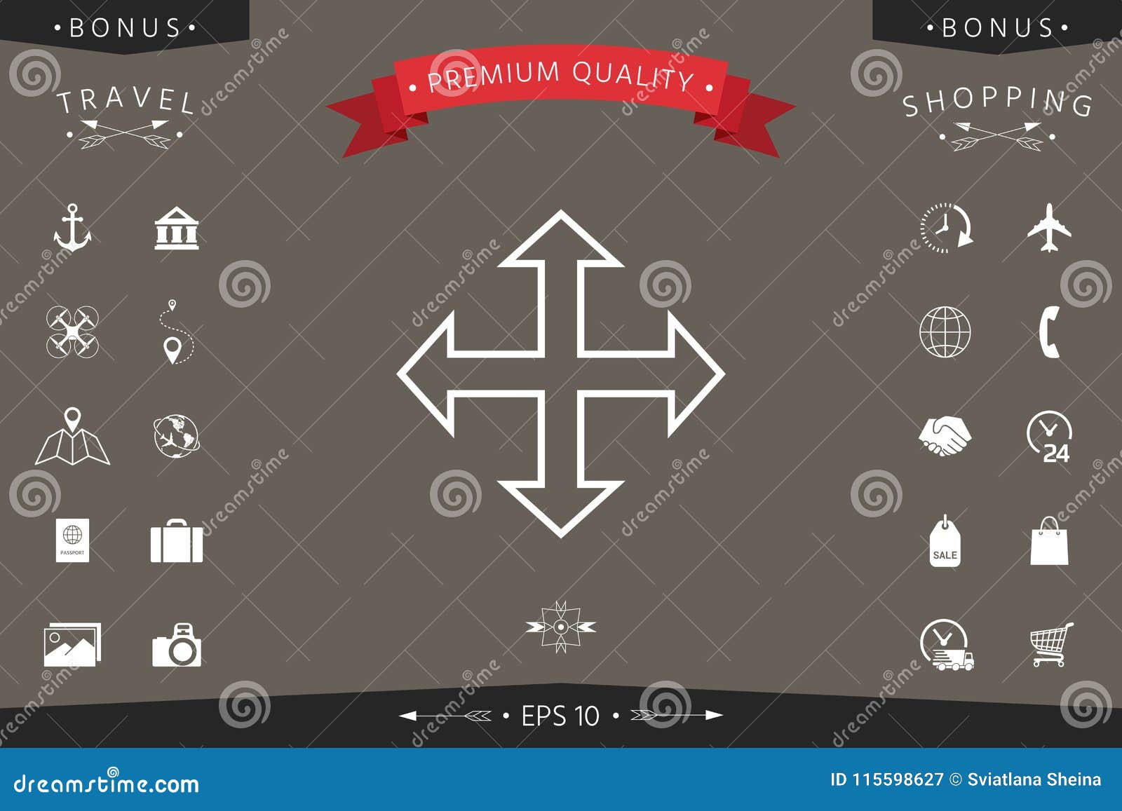 Move icon symbol stock vector. Illustration of next - 115598627