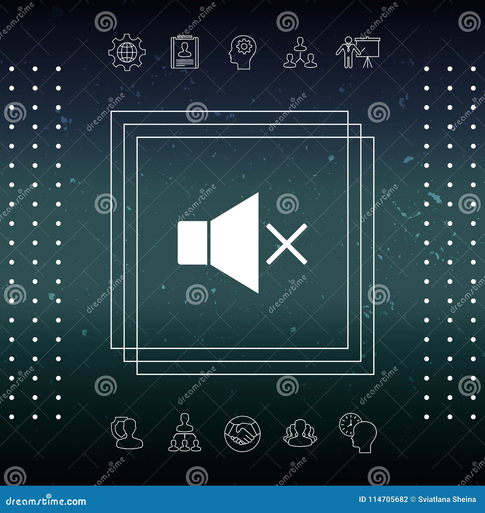 No Volume icon stock vector. Illustration of icon, sound - 114705682