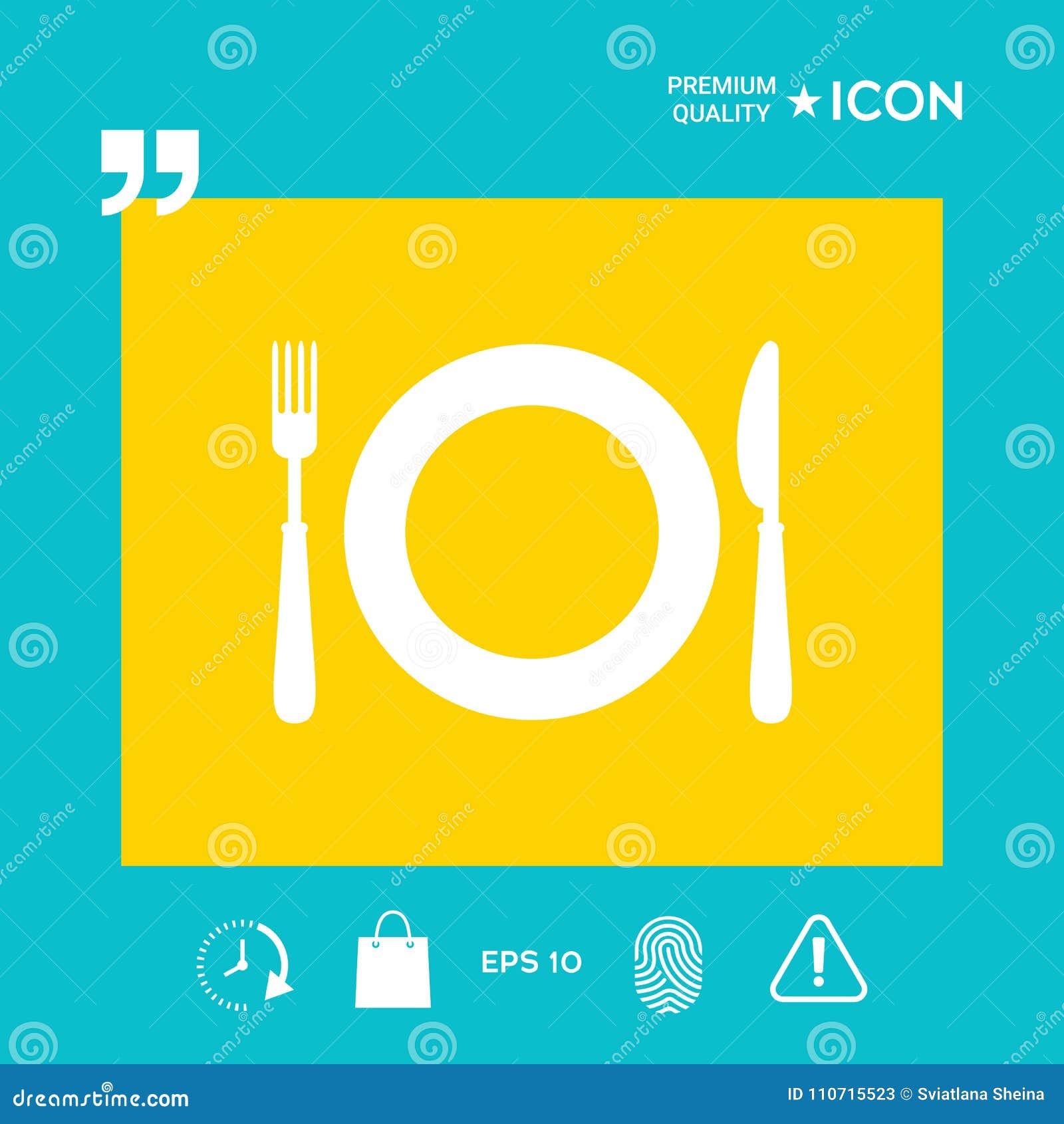 Restaurant symbol icon stock vector. Illustration of menu - 110715523