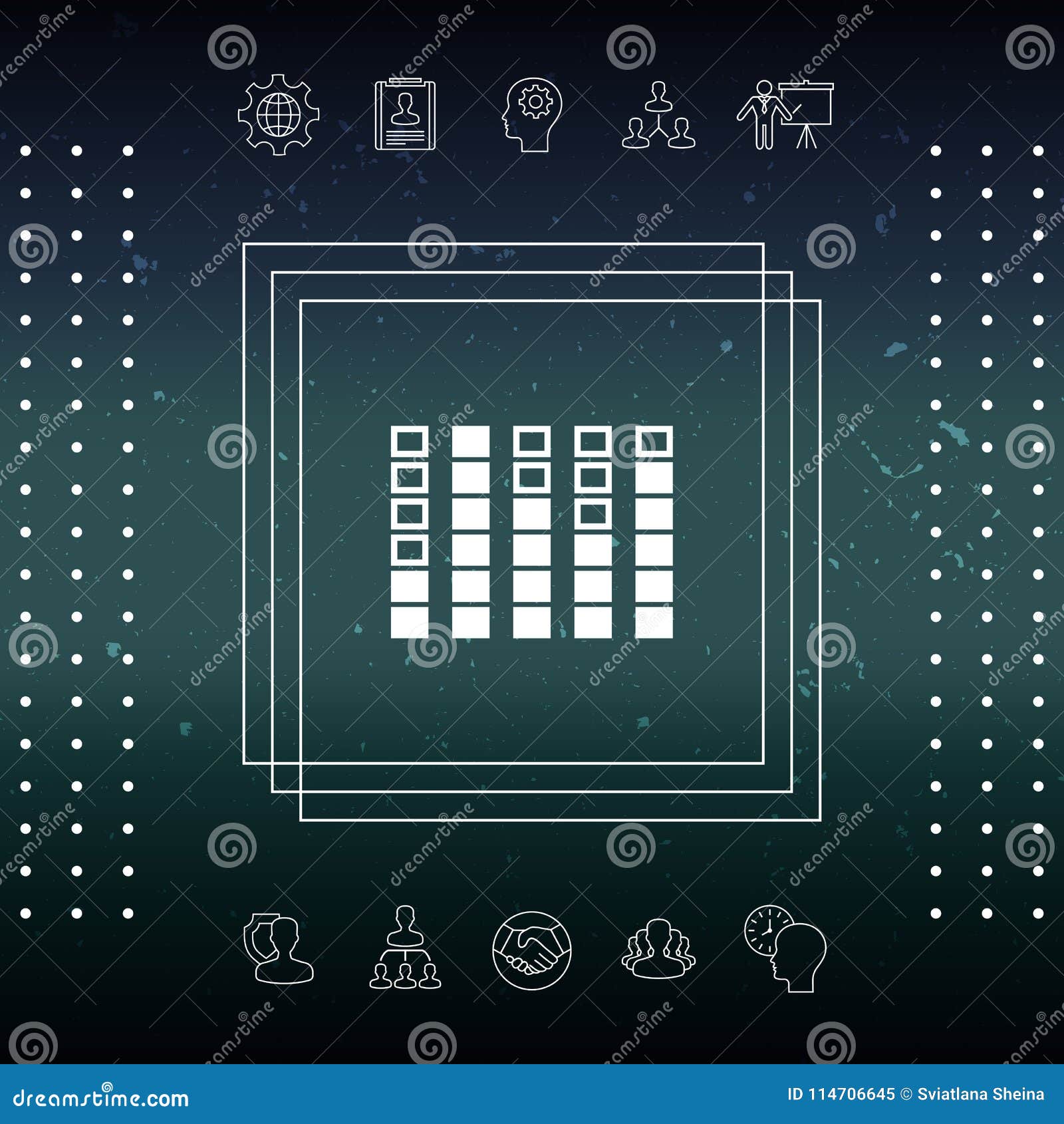 Spectrum Analyzer, Equalizer Icon Stock Vector - Illustration of record ...