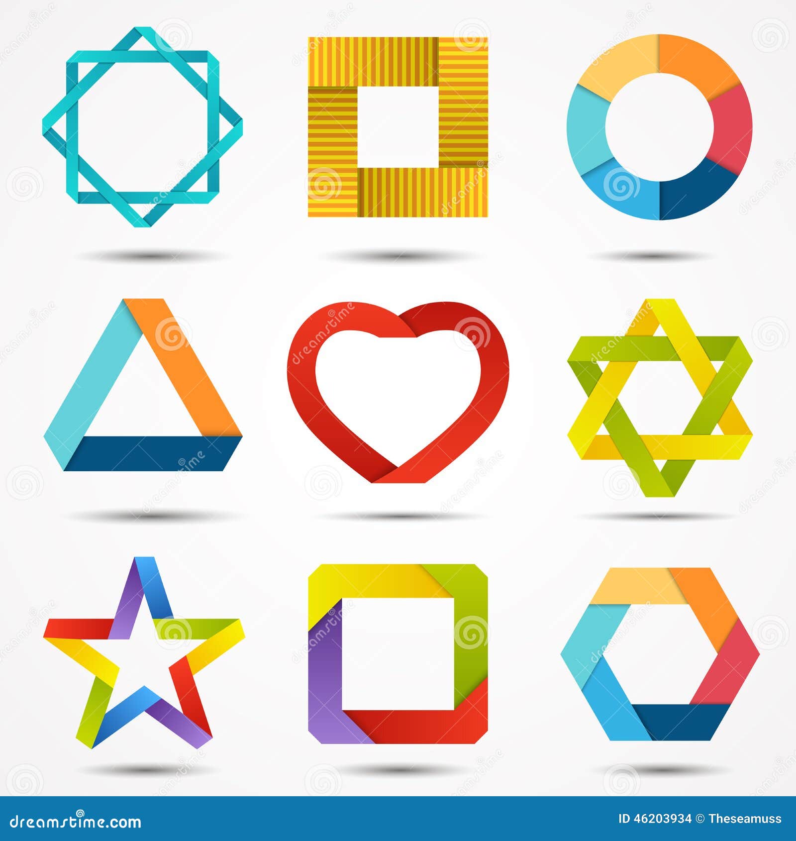 Signs and Symbols Set. Logo Template. Stock Vector - Illustration of ...