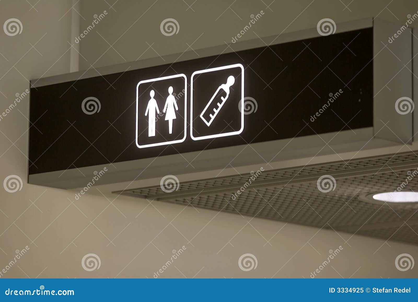 Signs - Toilet and Baby Change Stock Image - Image of bottle ...