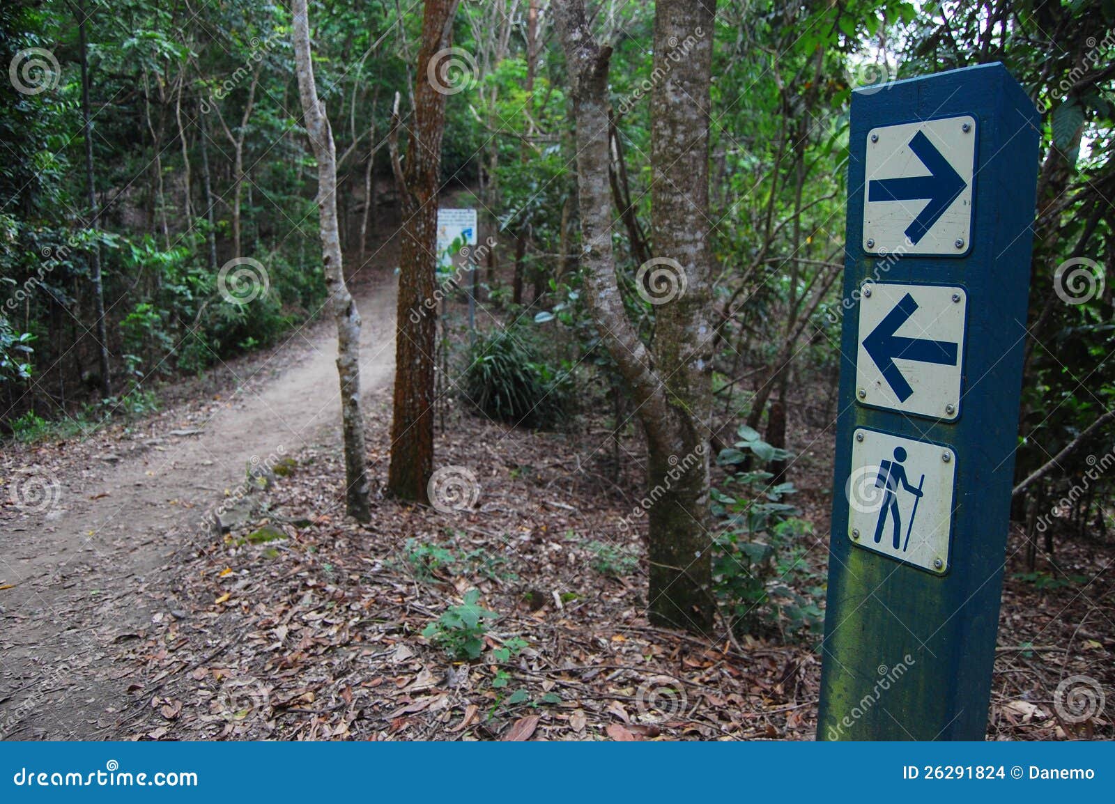 Signs on walking track stock photo. Image of trekking - 26291824