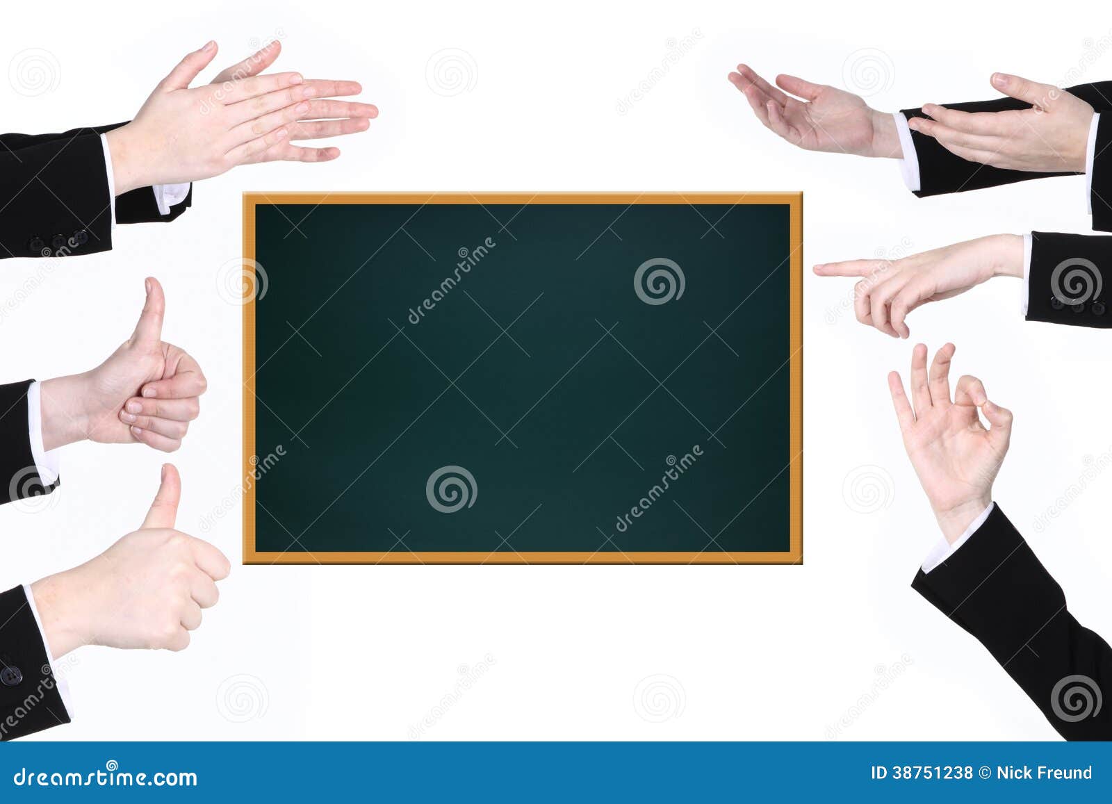 Signs on white wall stock photo. Image of studio, thumb - 38751238