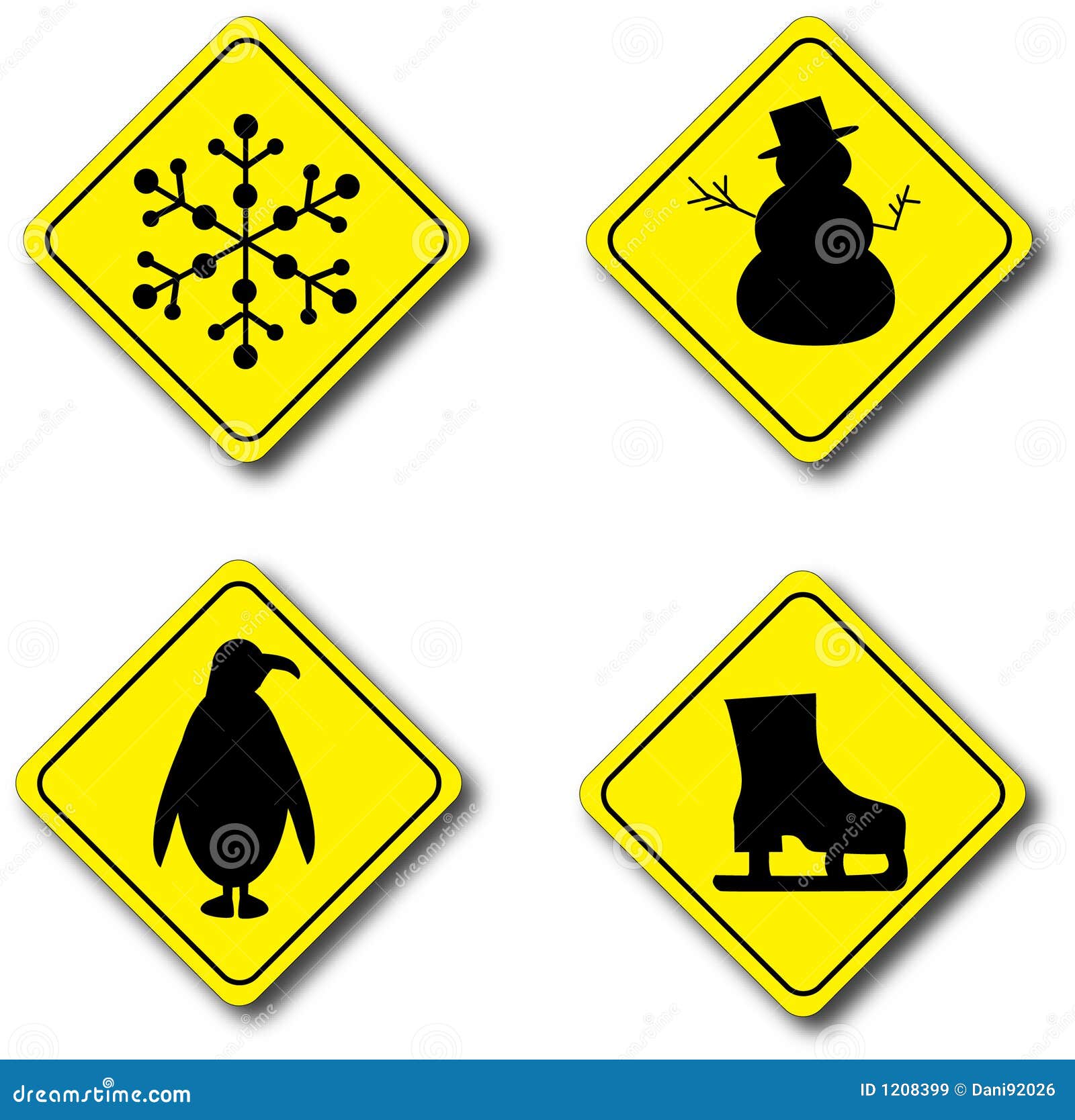 Signs of Winter stock illustration. Illustration of signs - 1208399