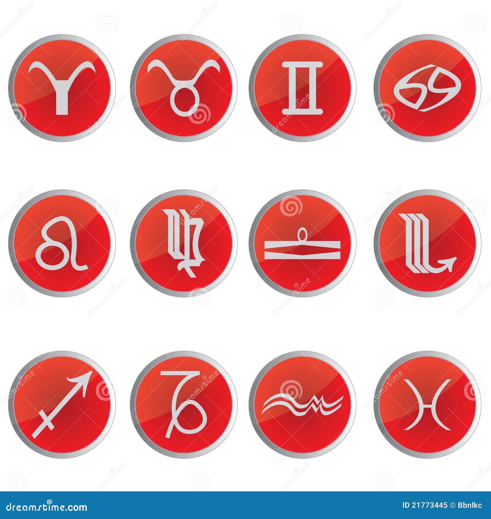 The signs of the Zodiac stock vector. Illustration of zodiac - 21773445