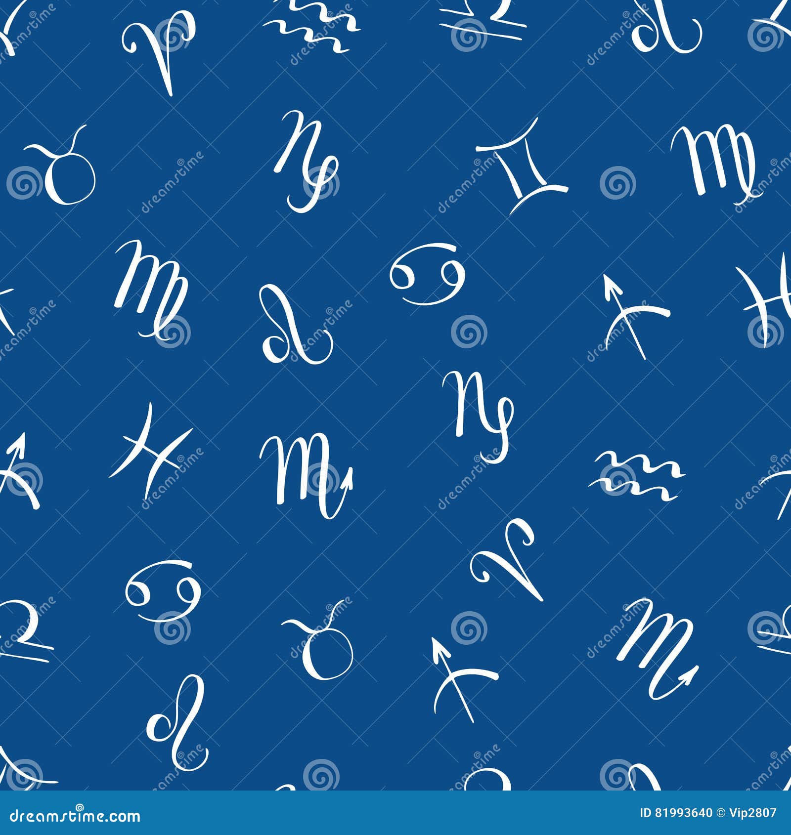 Signs of the Zodiac. Icons. Pattern. Stock Vector - Illustration of ...