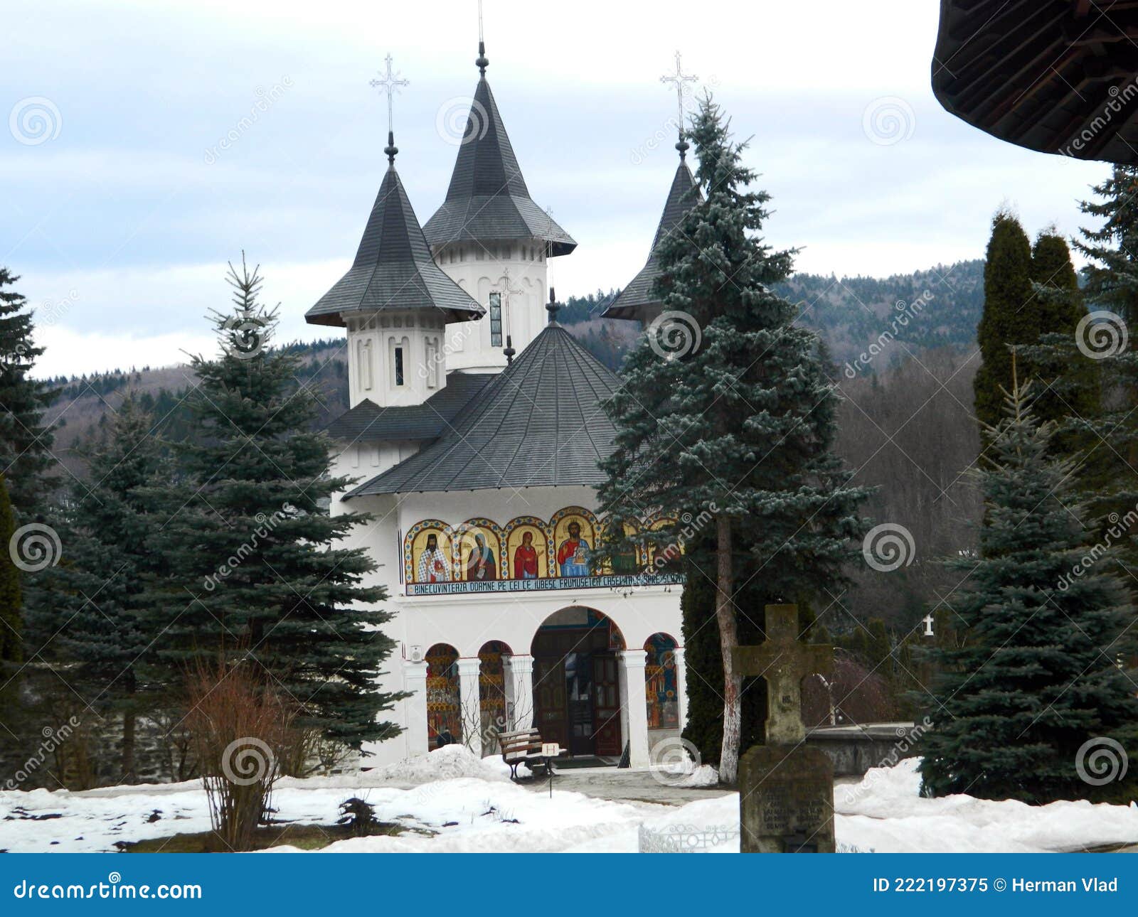 Sihastria Orthodox Monastery in Neamt, Romania Stock Image - Image of ...