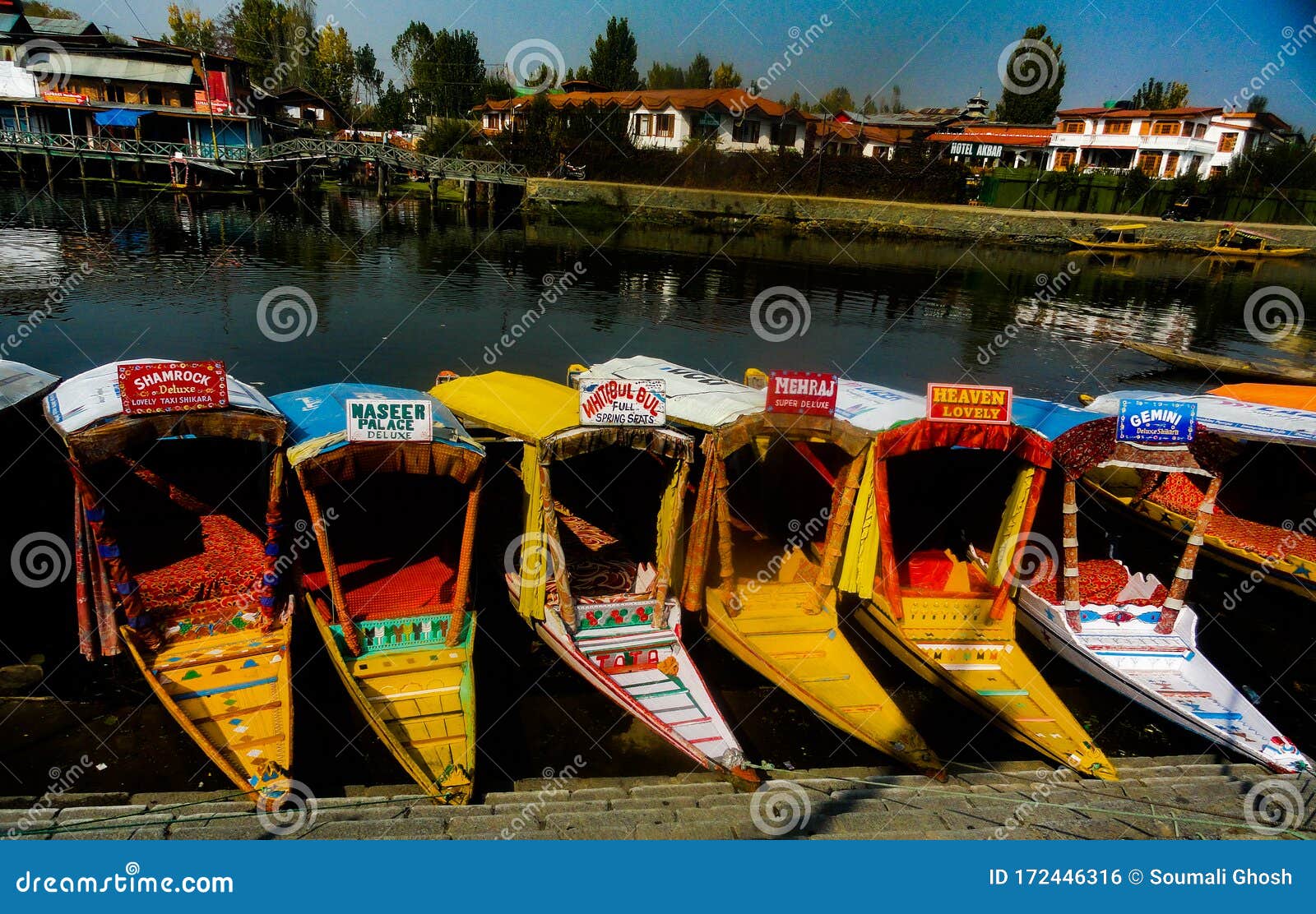 Sikara in Dal Lake of Kashmir Editorial Photo - Image of kashmir, boat ...