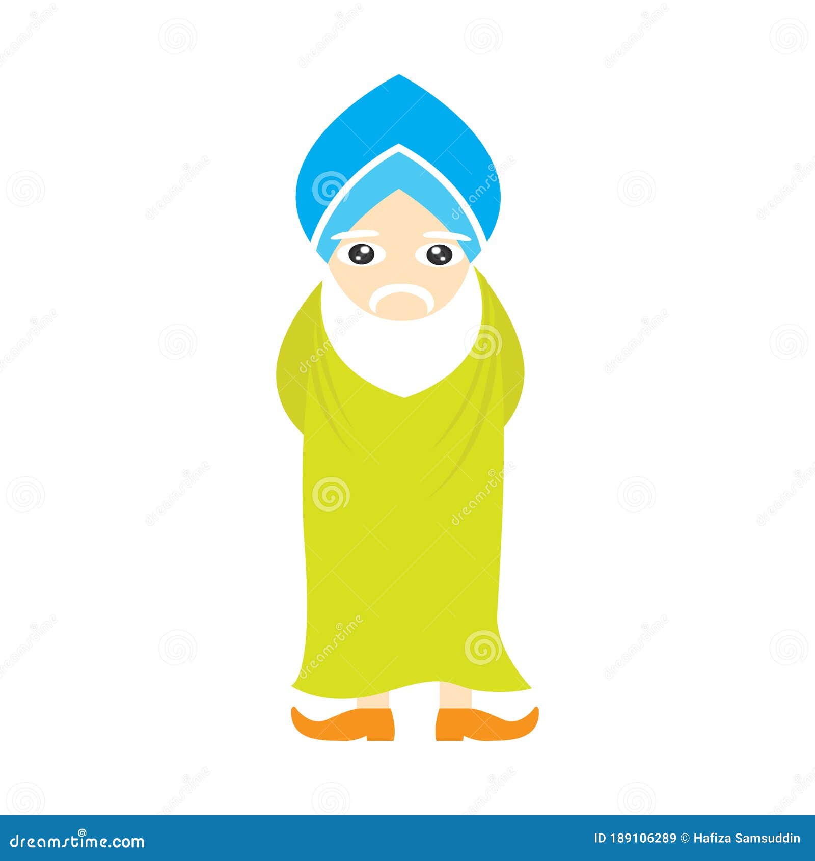 Sikh Man Character. Vector Illustration Decorative Design Stock Vector ...