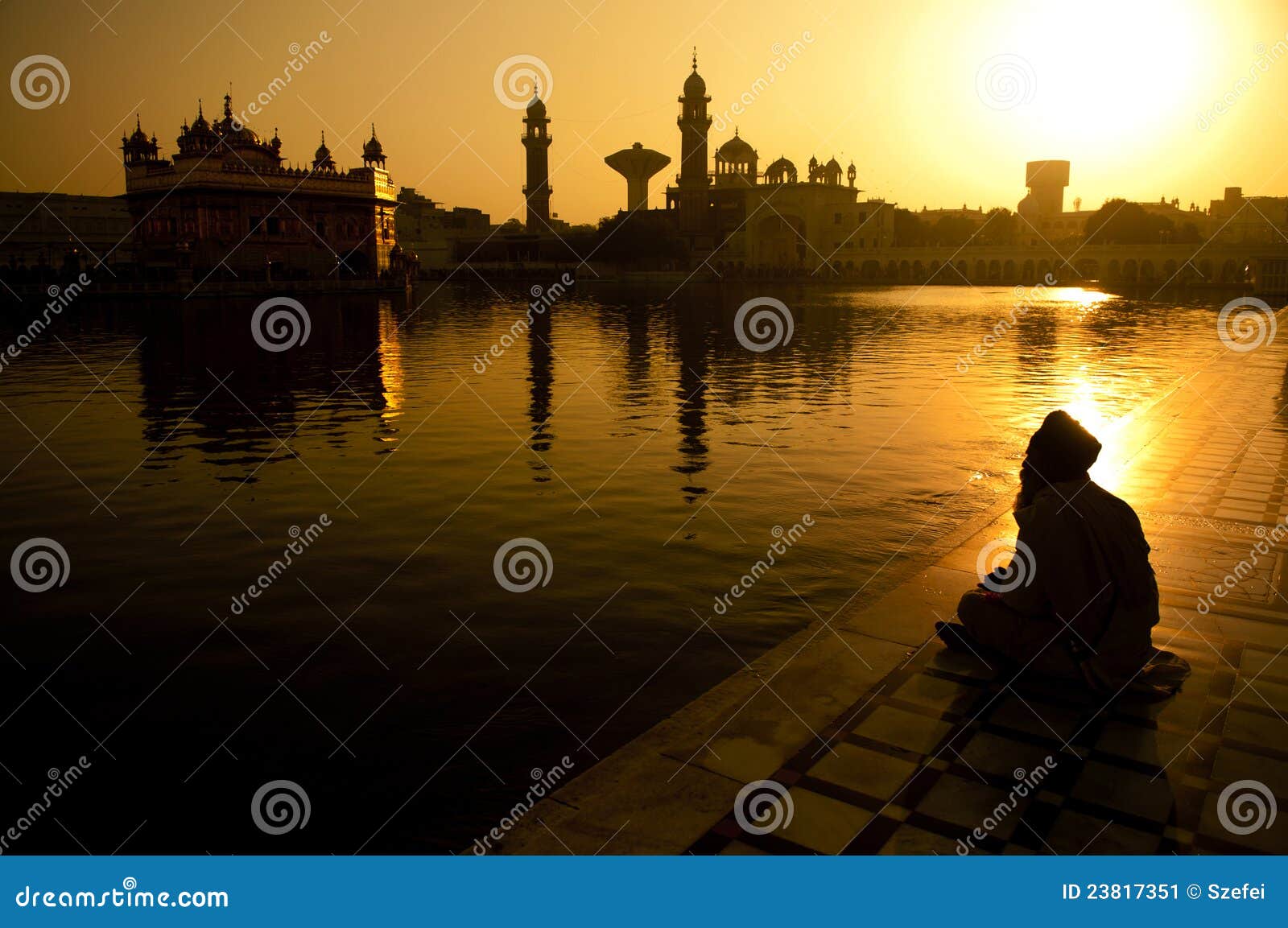 Sikh prayer stock image. Image of morning, scene, holy - 23817351