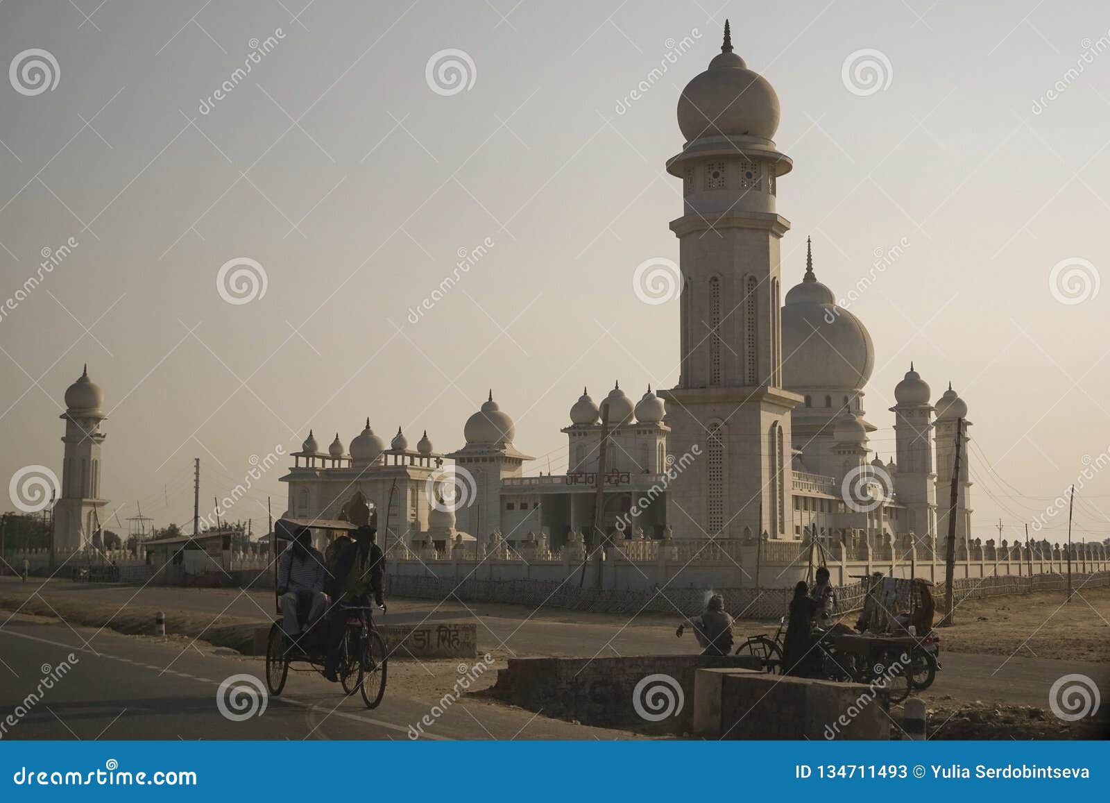 Sikh Temple, India at Sunset Editorial Stock Photo - Image of building ...