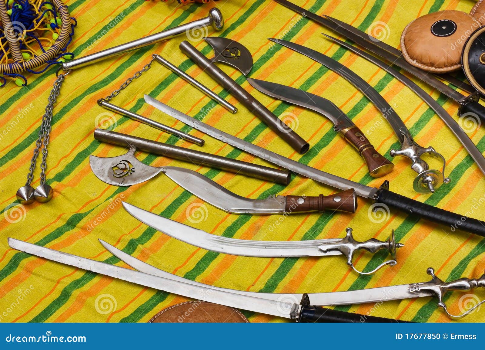 Sikh weapons stock photo. Image of dirk, hatchet, iron - 17677850
