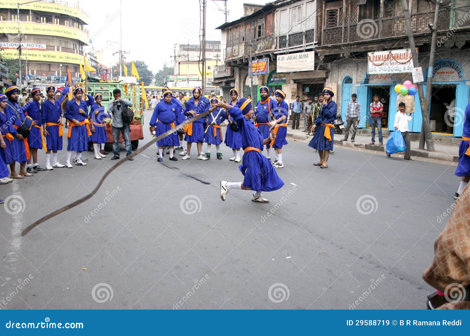 Sikhs in Nagar Keertan Celebrations Editorial Stock Image - Image of ...