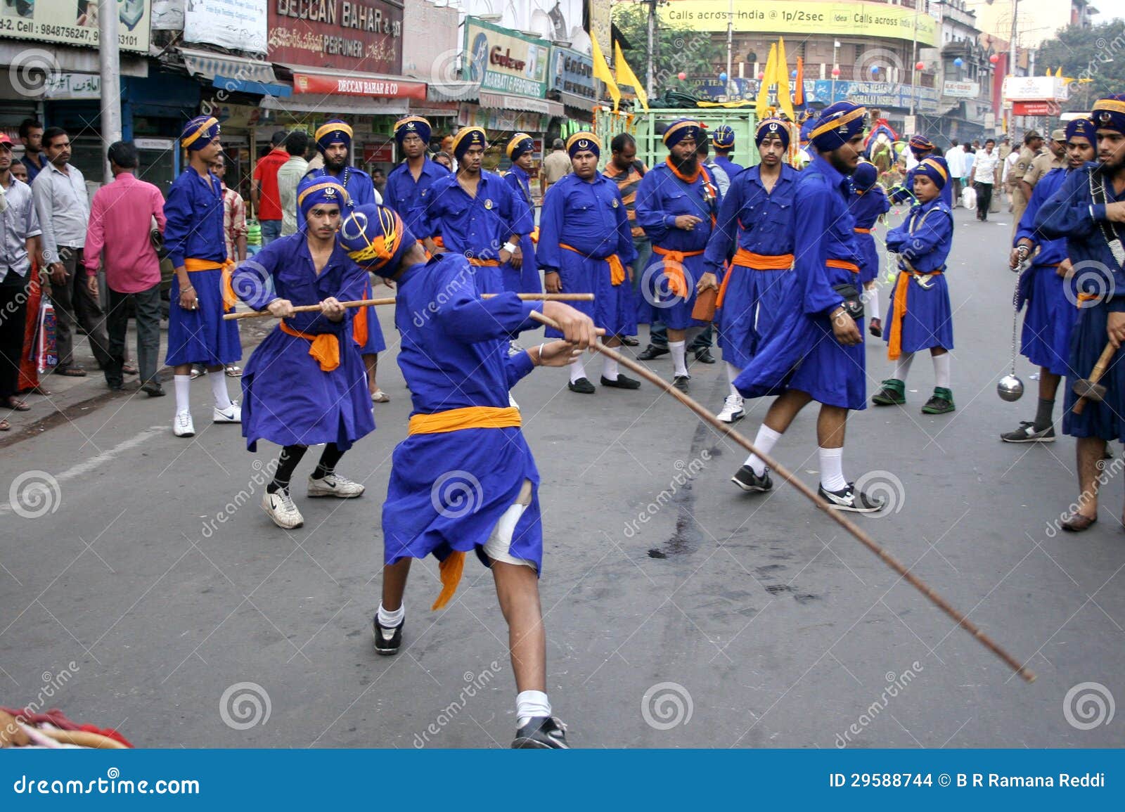 Sikhs in Nagar Keertan Celebrations Editorial Stock Image - Image of ...