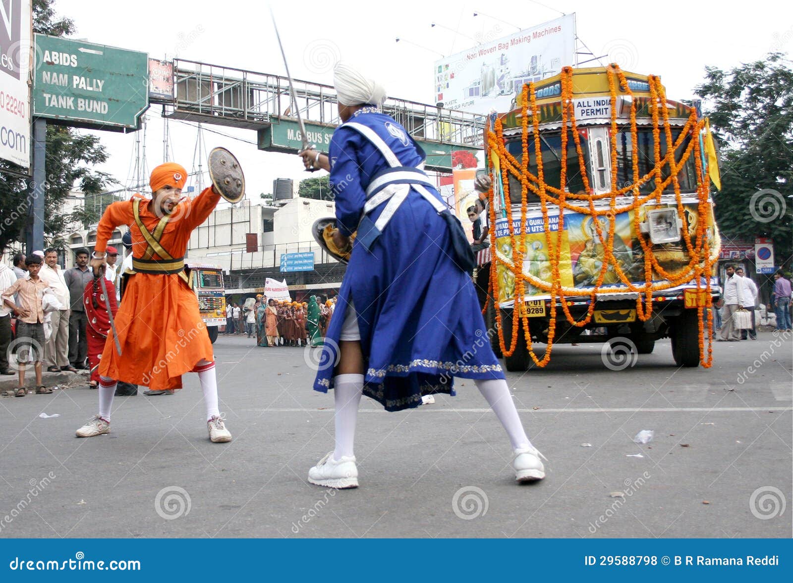 Sikhs in Nagar Keertan Celebrations Editorial Stock Photo - Image of ...