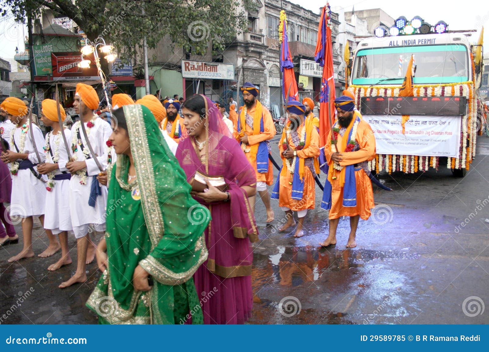 Sikhs in Nagar Keertan Celebrations Editorial Image - Image of kirtan ...
