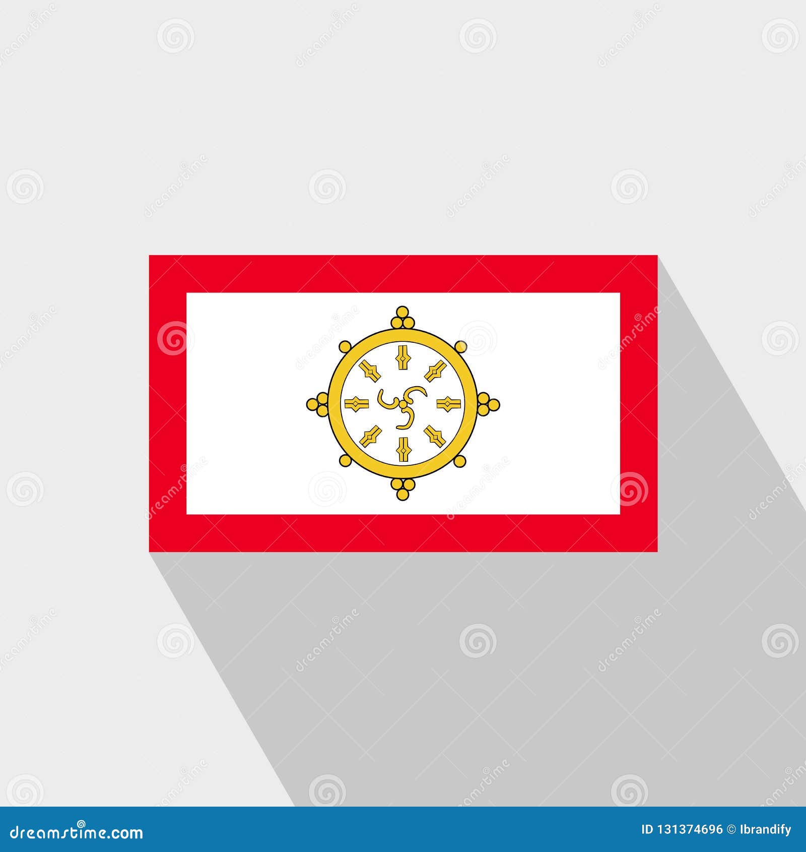 Sikkim Flag Ribbon Banner Design Cartoon Vector | CartoonDealer.com ...
