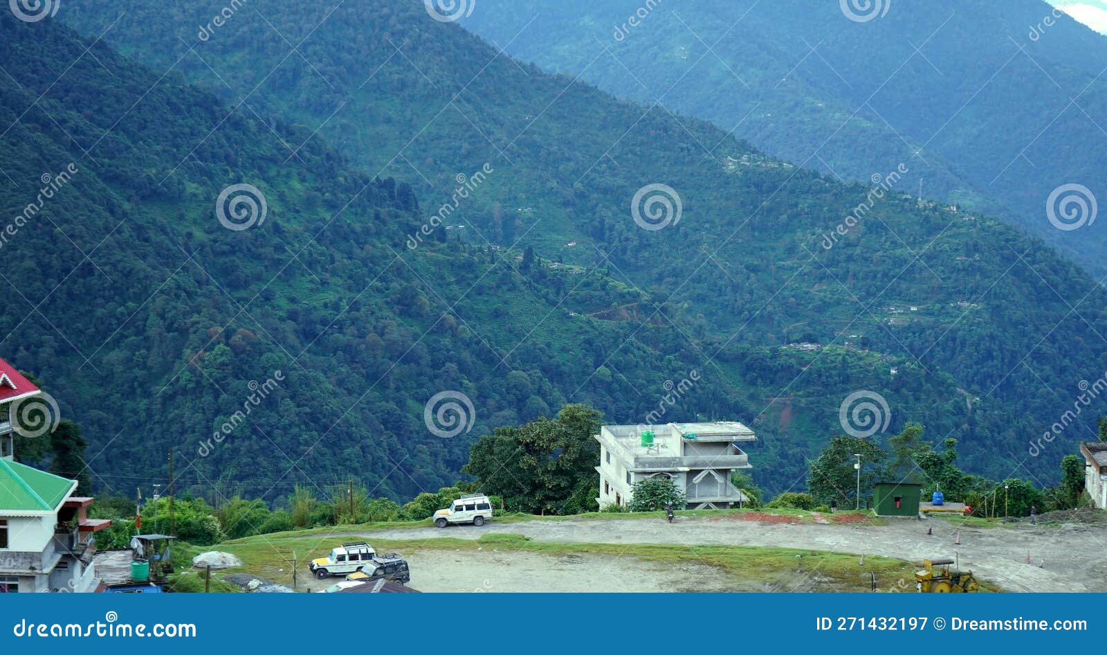 Sikkim Himalayan Range from Phadamchen Village Stock Image - Image of ...