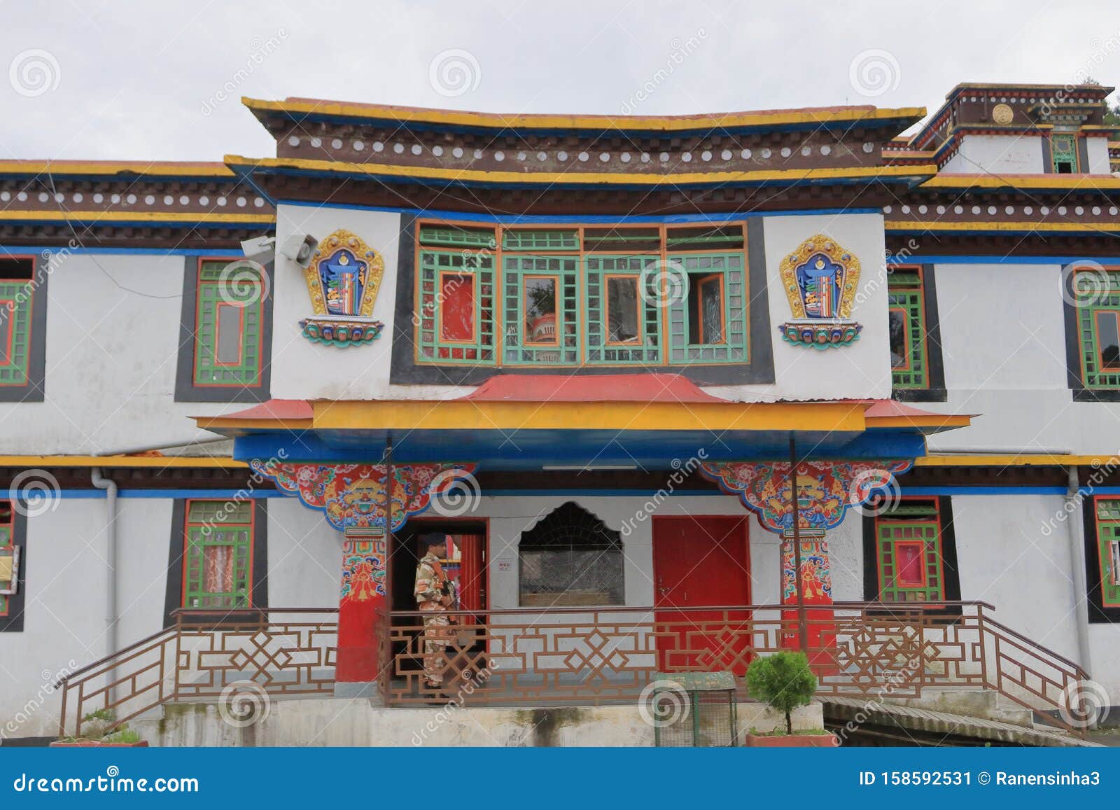 Side Gate of Rumtek Monestary at Sikkim, India Editorial Photo - Image ...