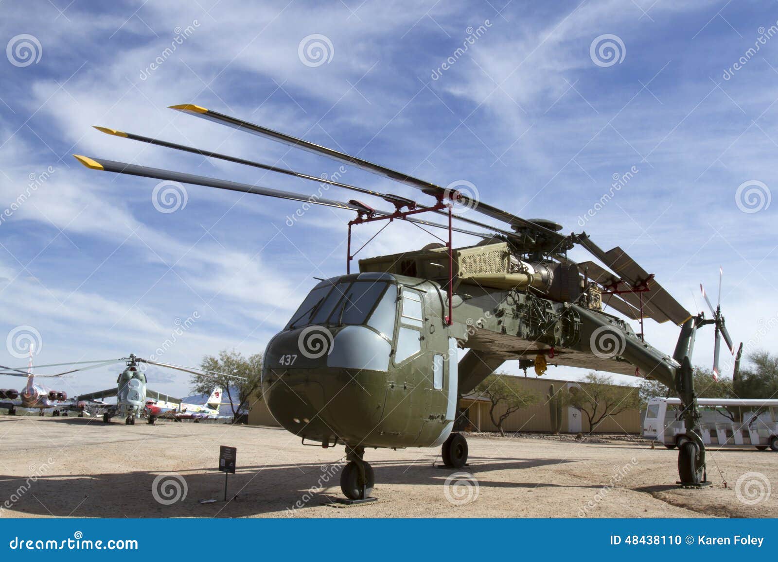 Sikorsky CH-54A Tarhe Skycrane Editorial Image - Image of vintage ...