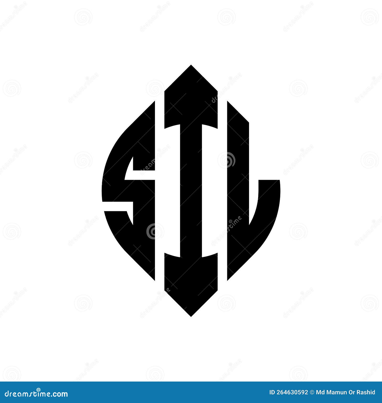 SIL Circle Letter Logo Design with Circle and Ellipse Shape. SIL ...