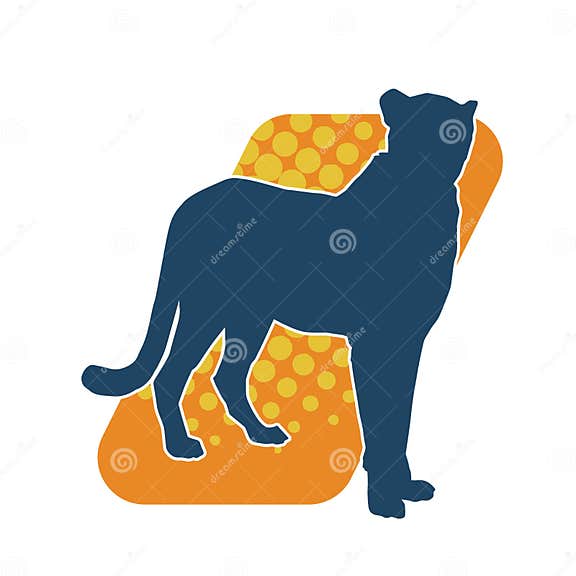 Silhouette of a Female Lion or Lionesses Predator Animal Stock Vector ...