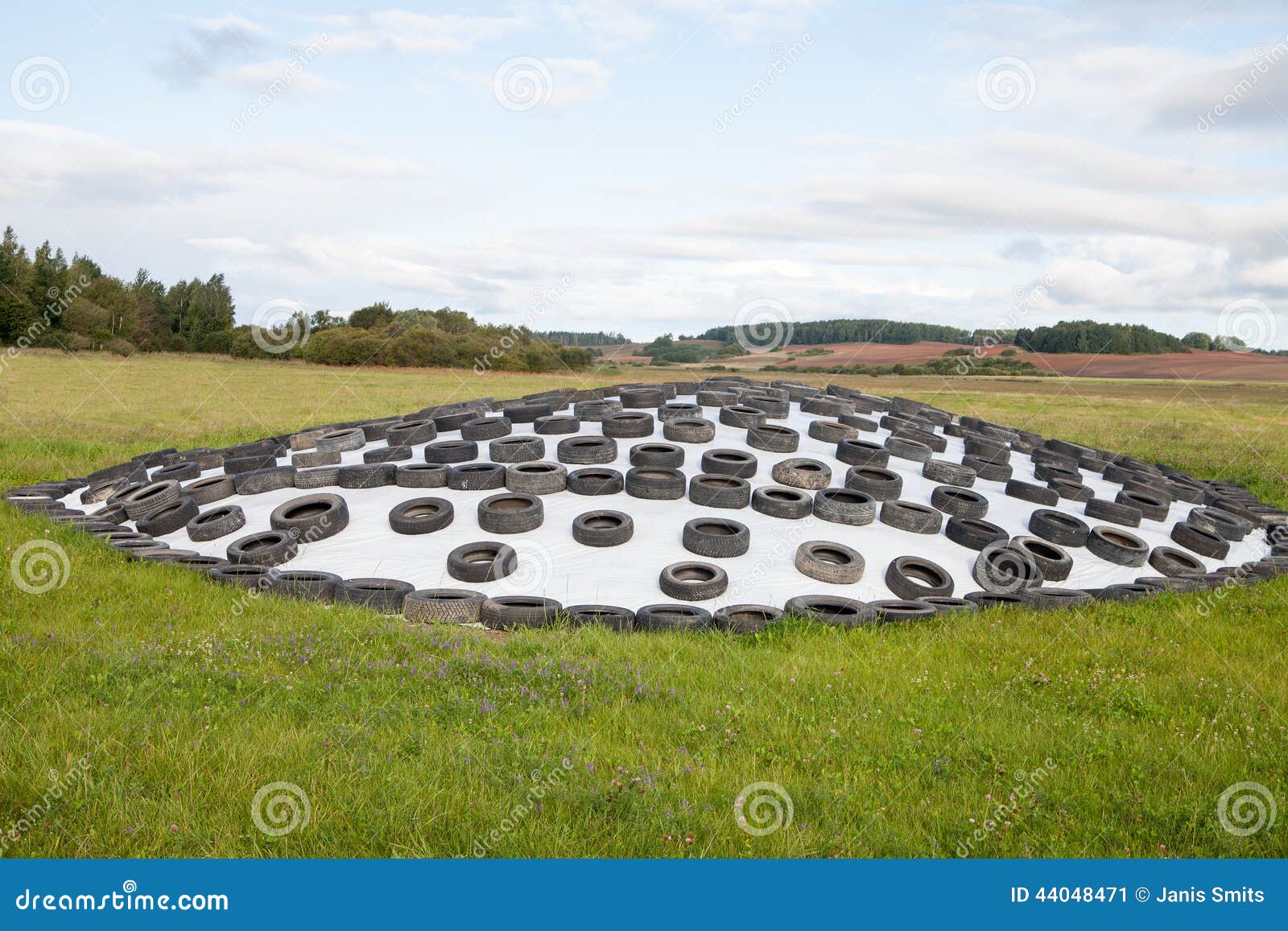 Silage storage. stock image. Image of countryside, agriculture - 44048471