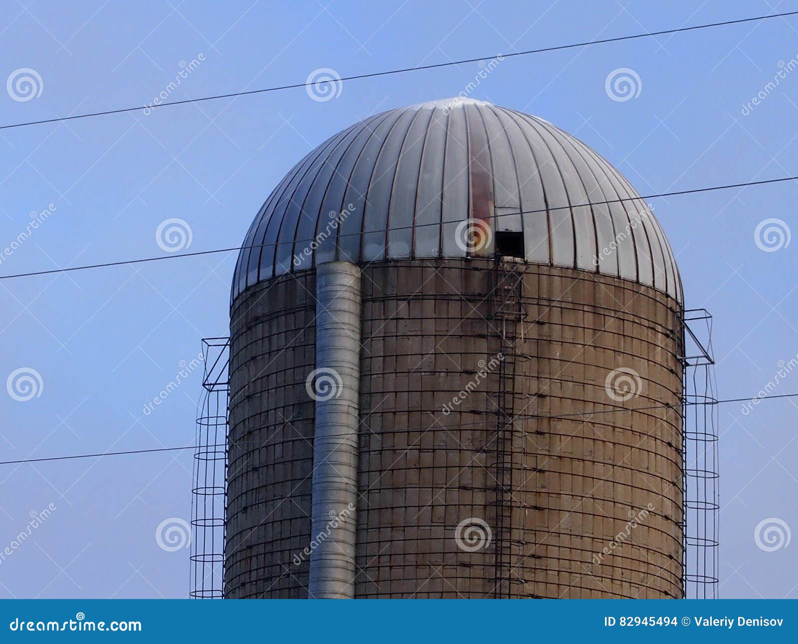 Silage tower stock photo. Image of field, industry, production - 82945494