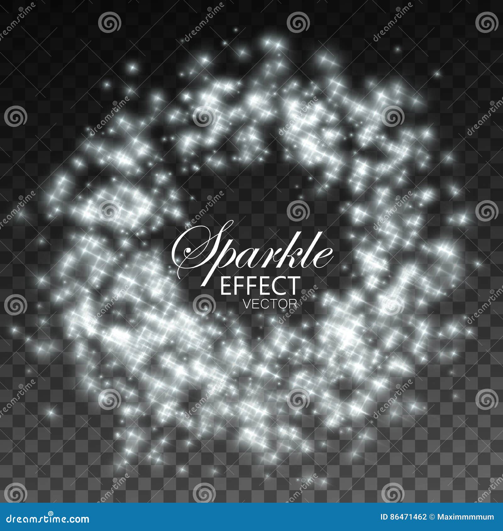 Silberner Funkelnder Sternstaub Vektor Abbildung - Illustration von ...