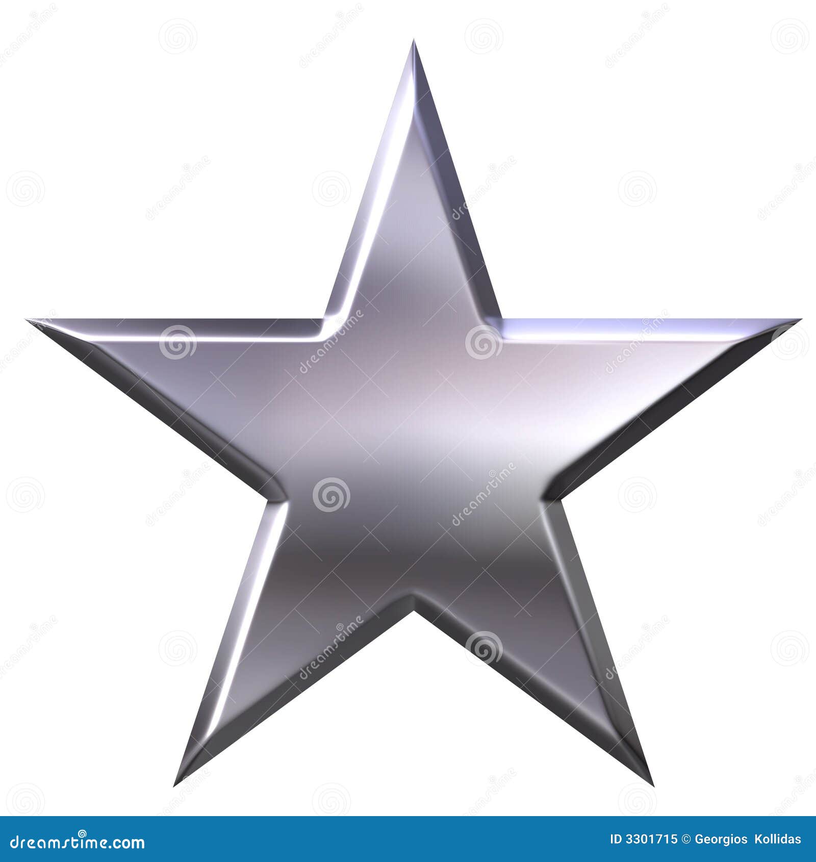 Silberner Stern stock abbildung. Illustration von metall - 3301715