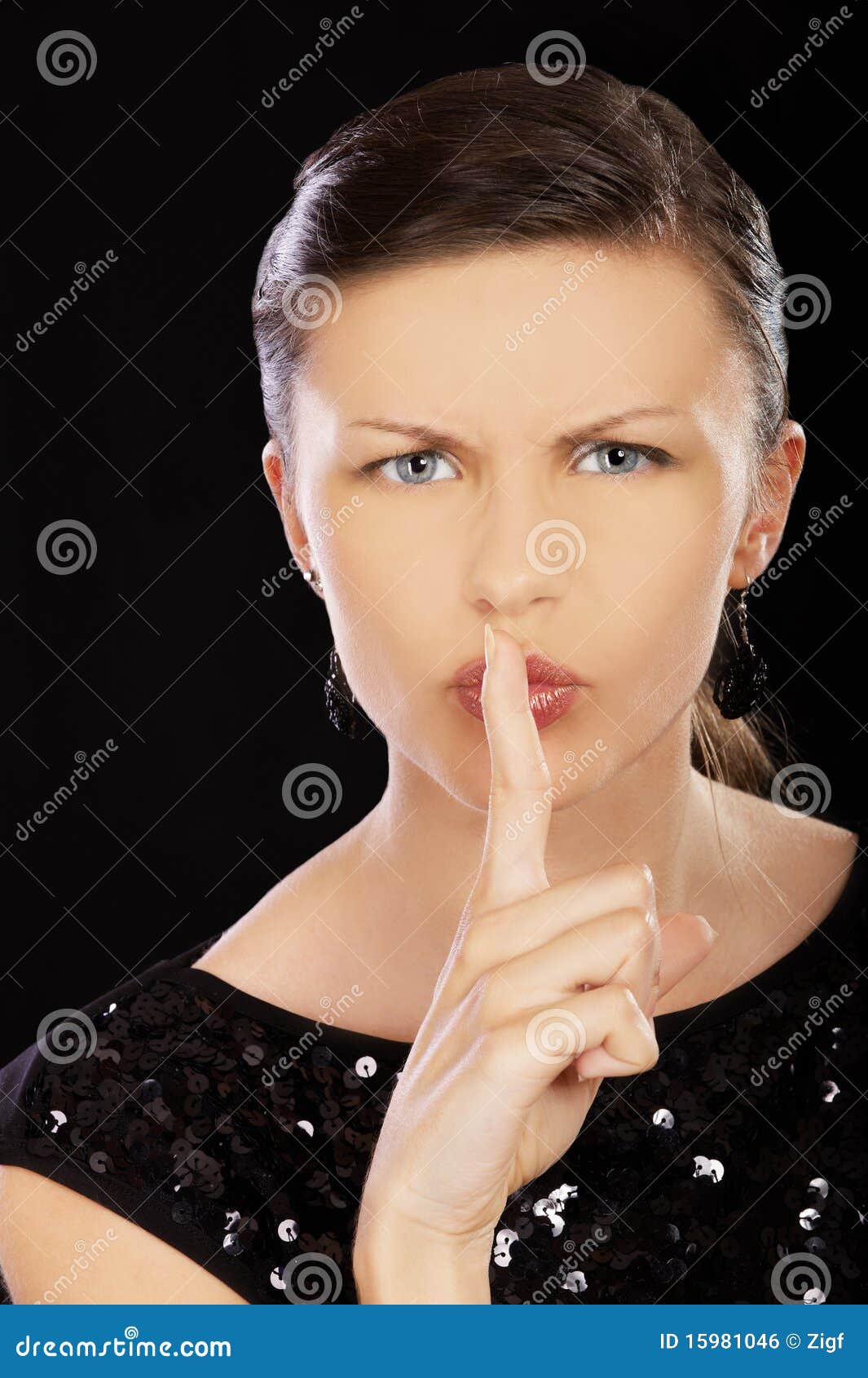 Silence stock photo. Image of concept, looking, face - 15981046