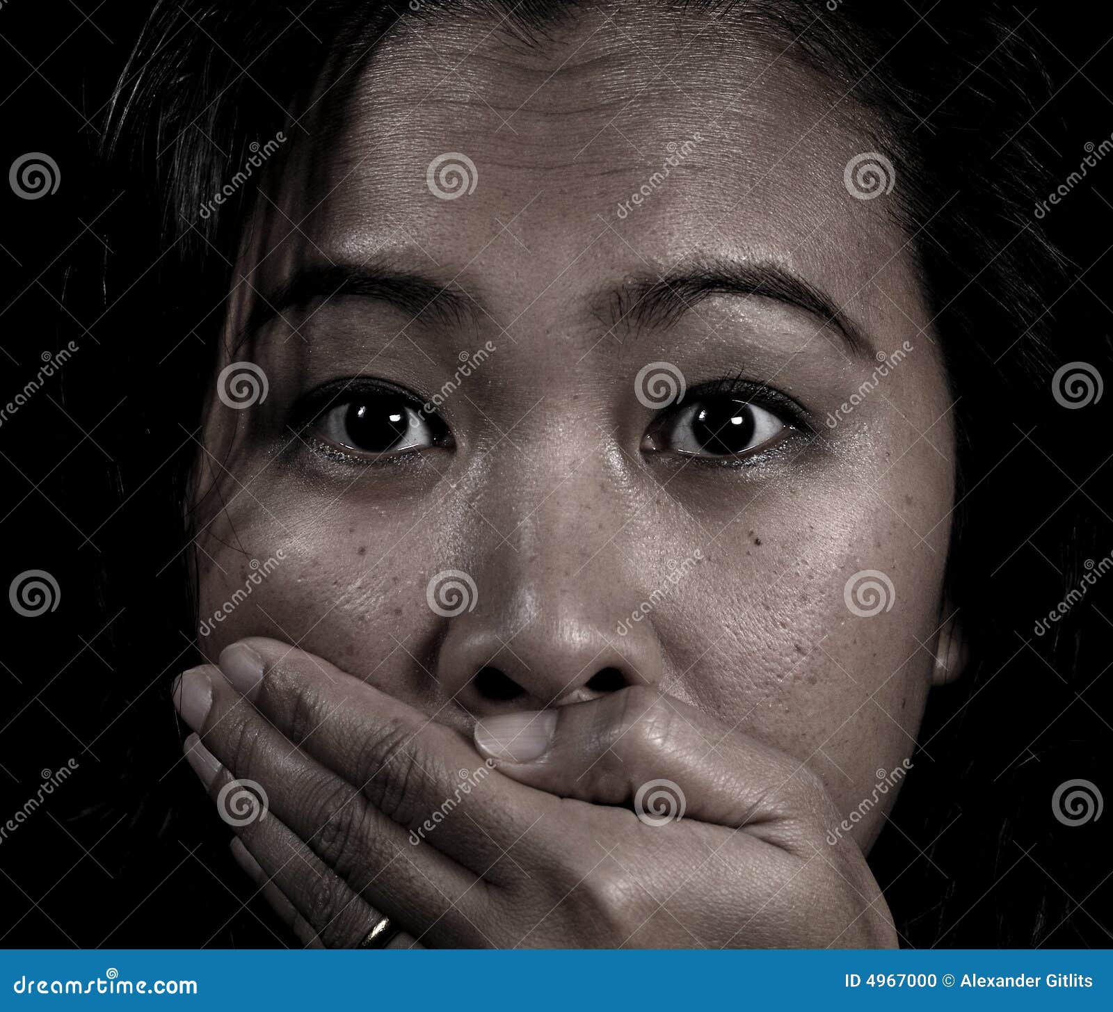 Silence stock photo. Image of girl, forceful, fear, dread - 4967000