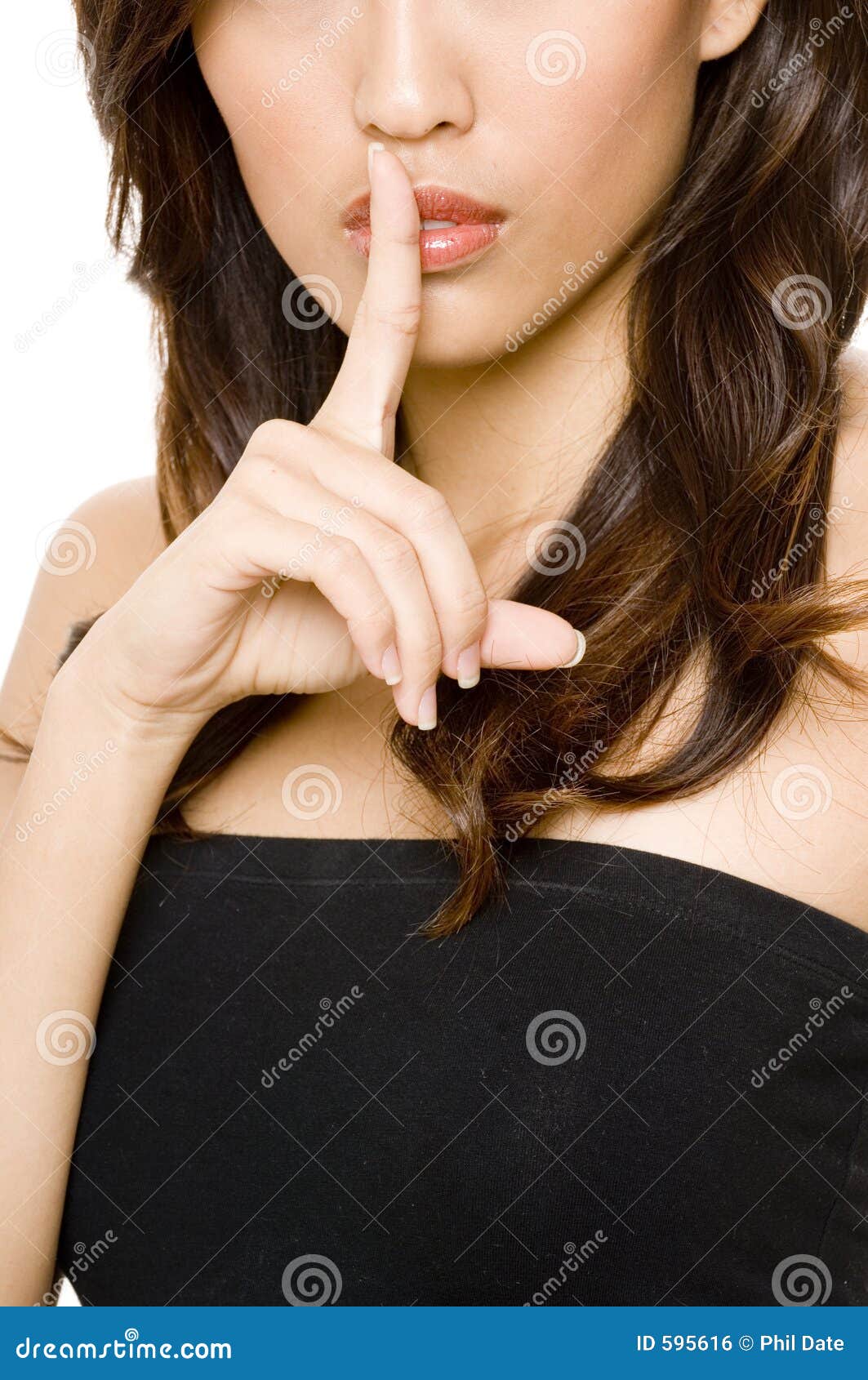 Silence stock photo. Image of feature, quiet, long, hand - 595616