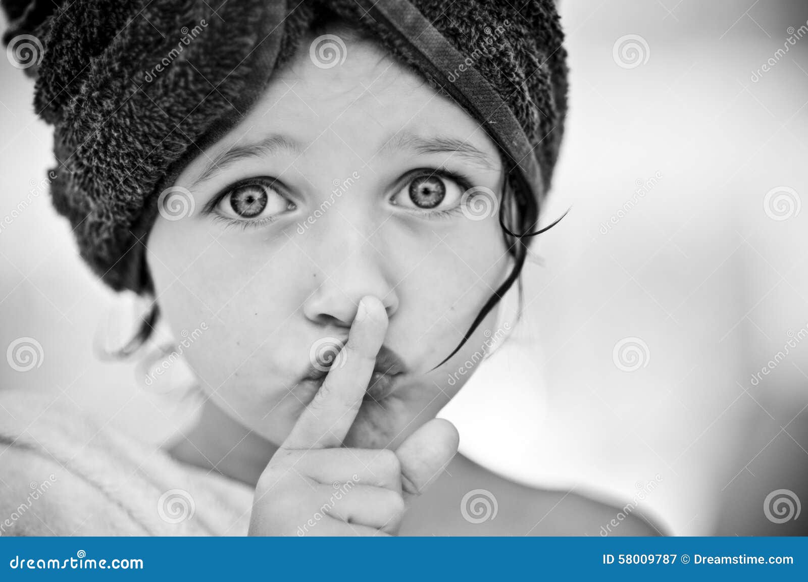 Silence stock image. Image of childhood, young, child - 58009787