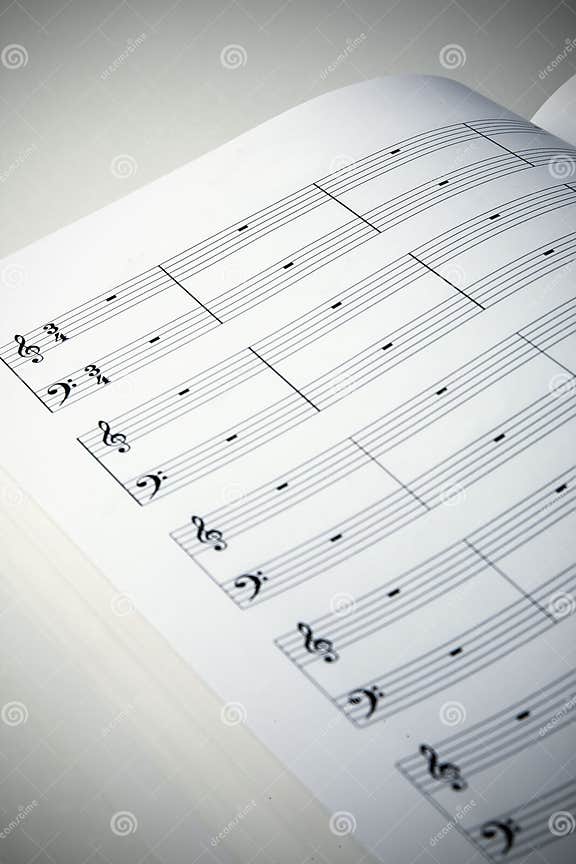 Silence empty music score stock photo. Image of symbol - 55254236