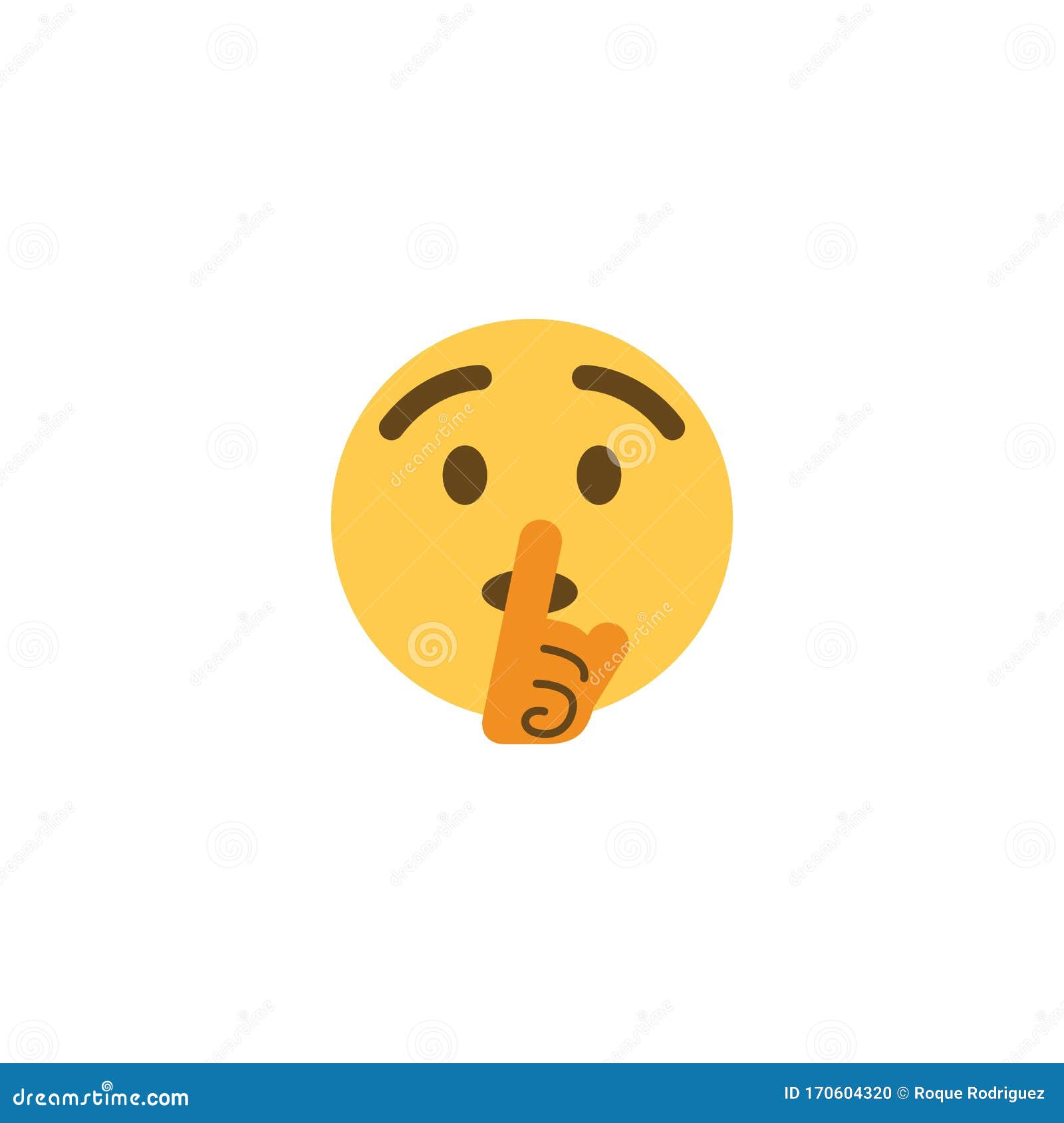 Emoji Silence. Pig Muzzle Close Up. Funny And Cute Pig Face In Cartoon ...