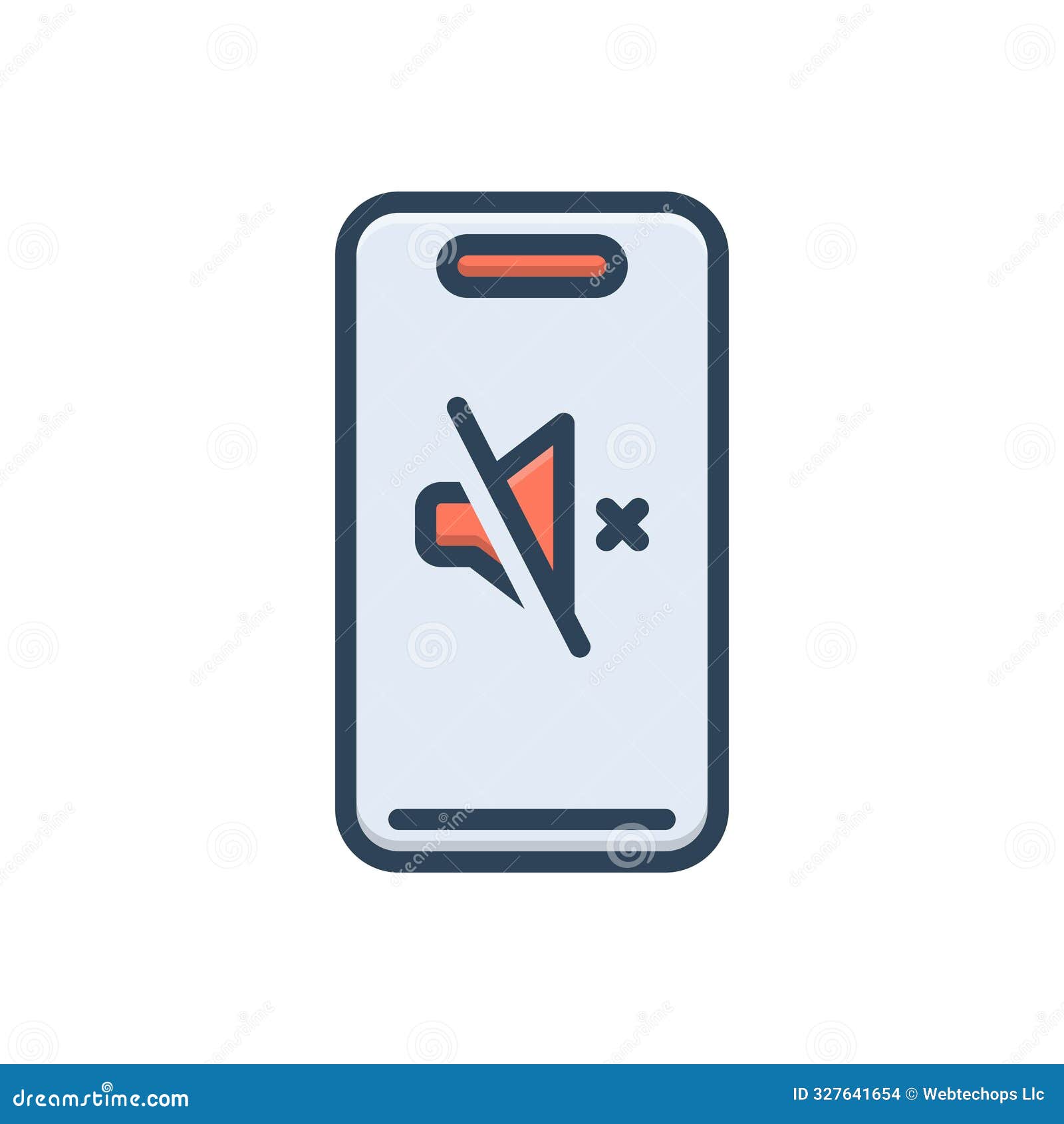 Color Illustration Icon for Silence, Phone and Speaker Stock Vector ...
